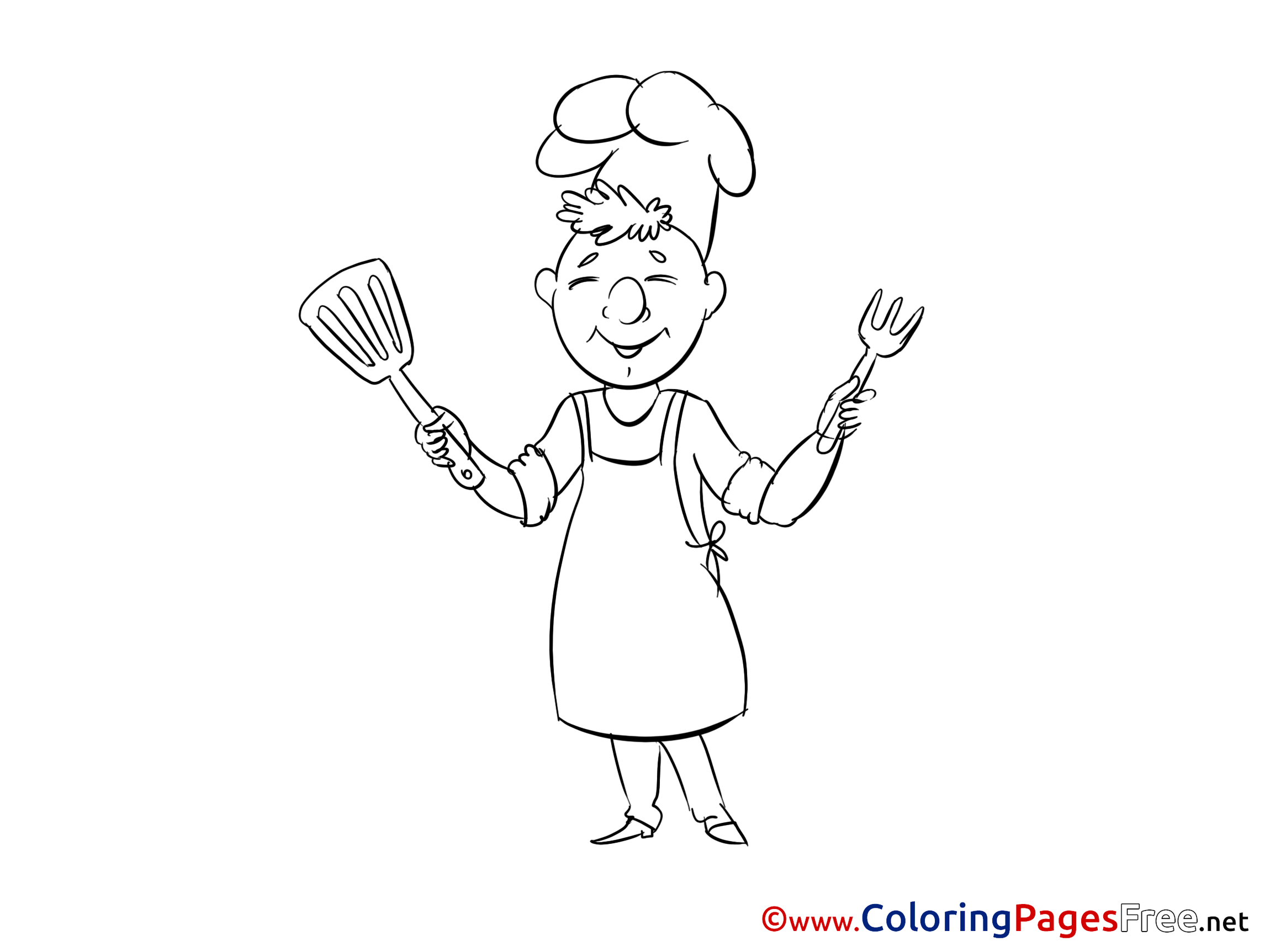 Cook free printable Coloring Sheets