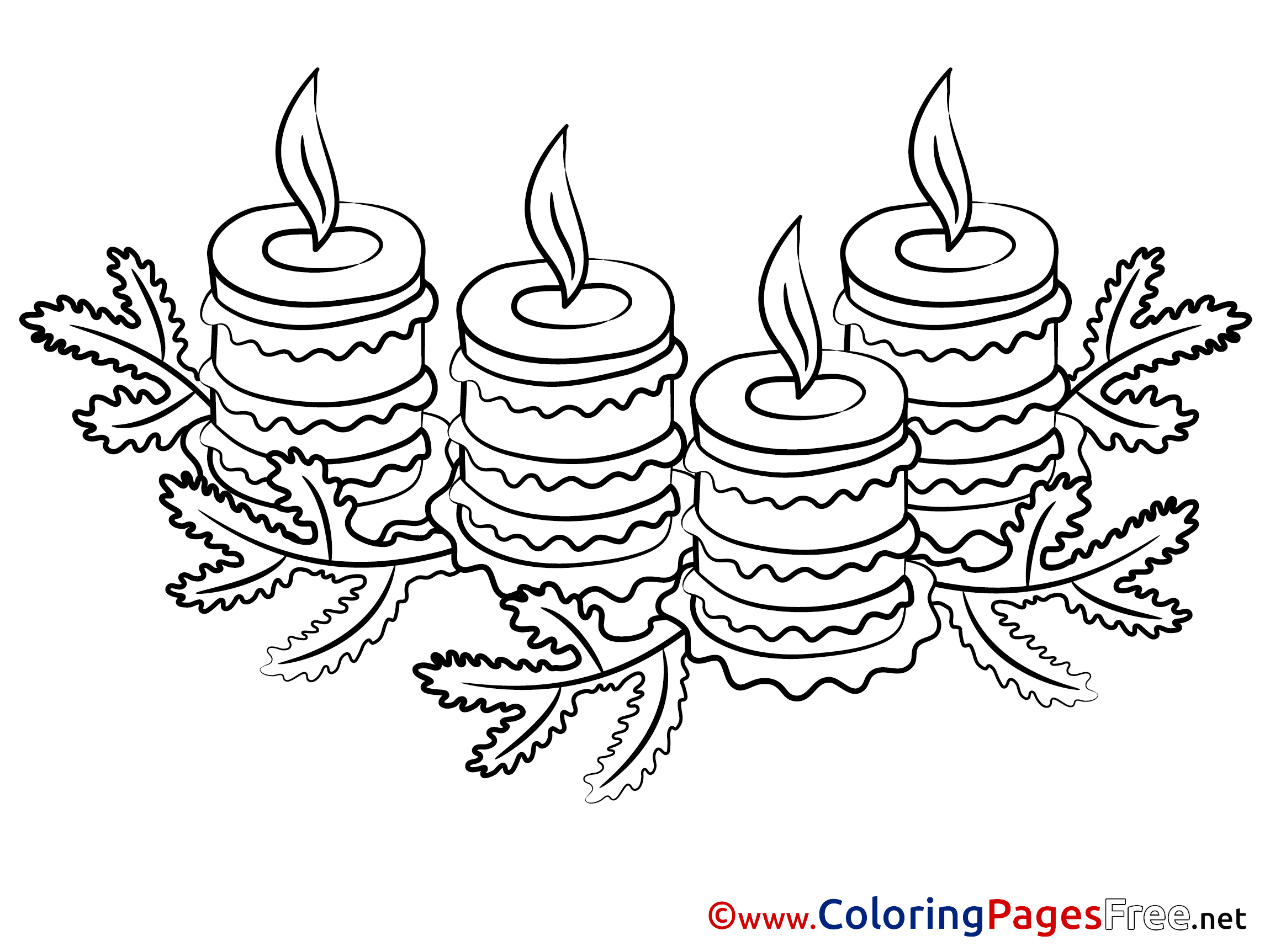Christmas for Kids Advent Colouring Page