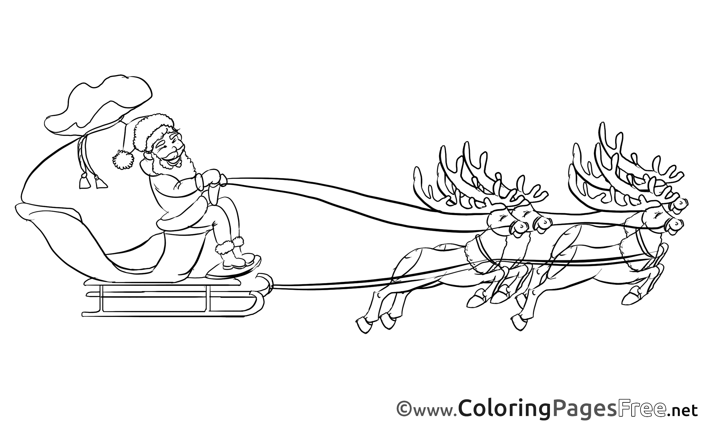 Santa Claus for Kids Advent Colouring Page
