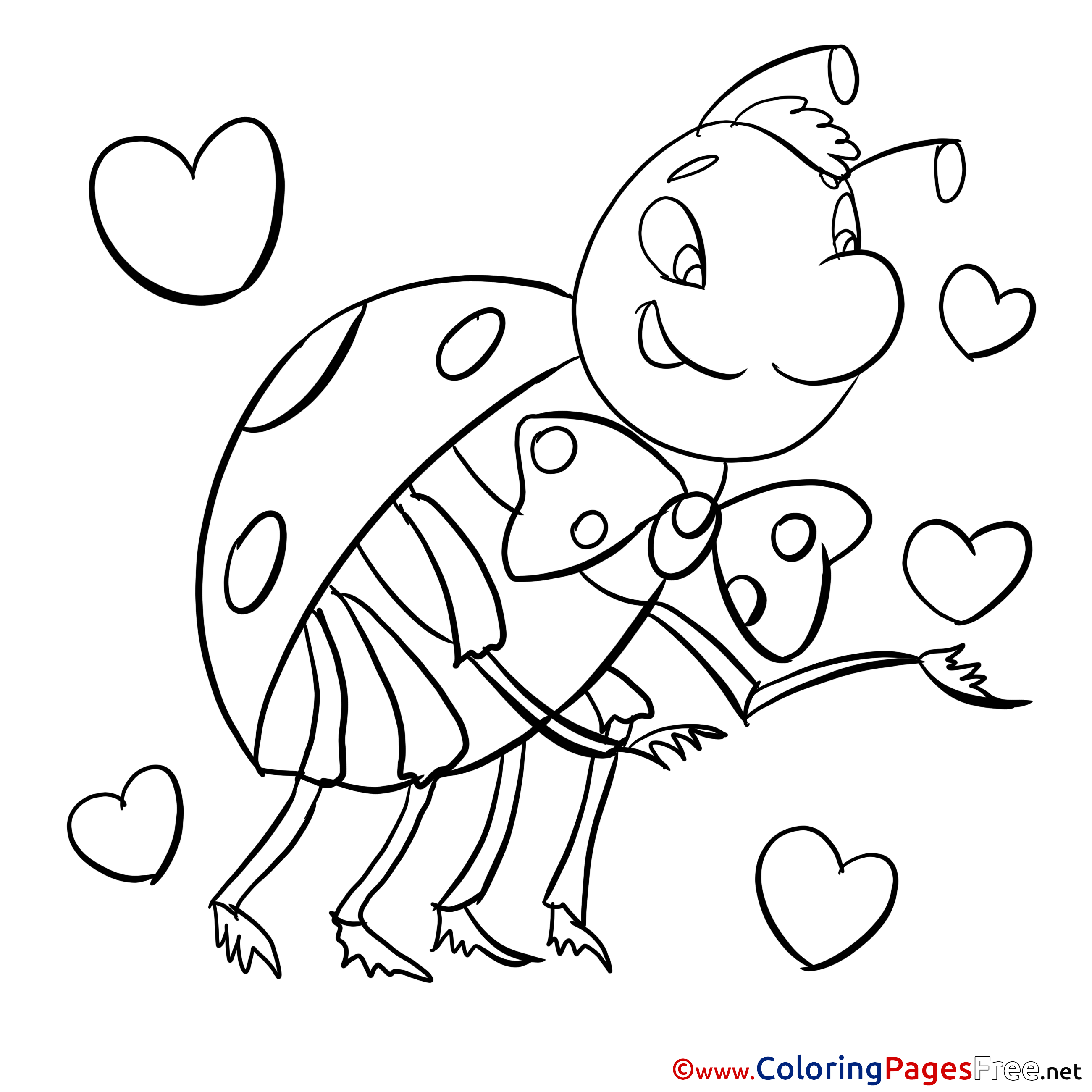 coloring pages ladybird