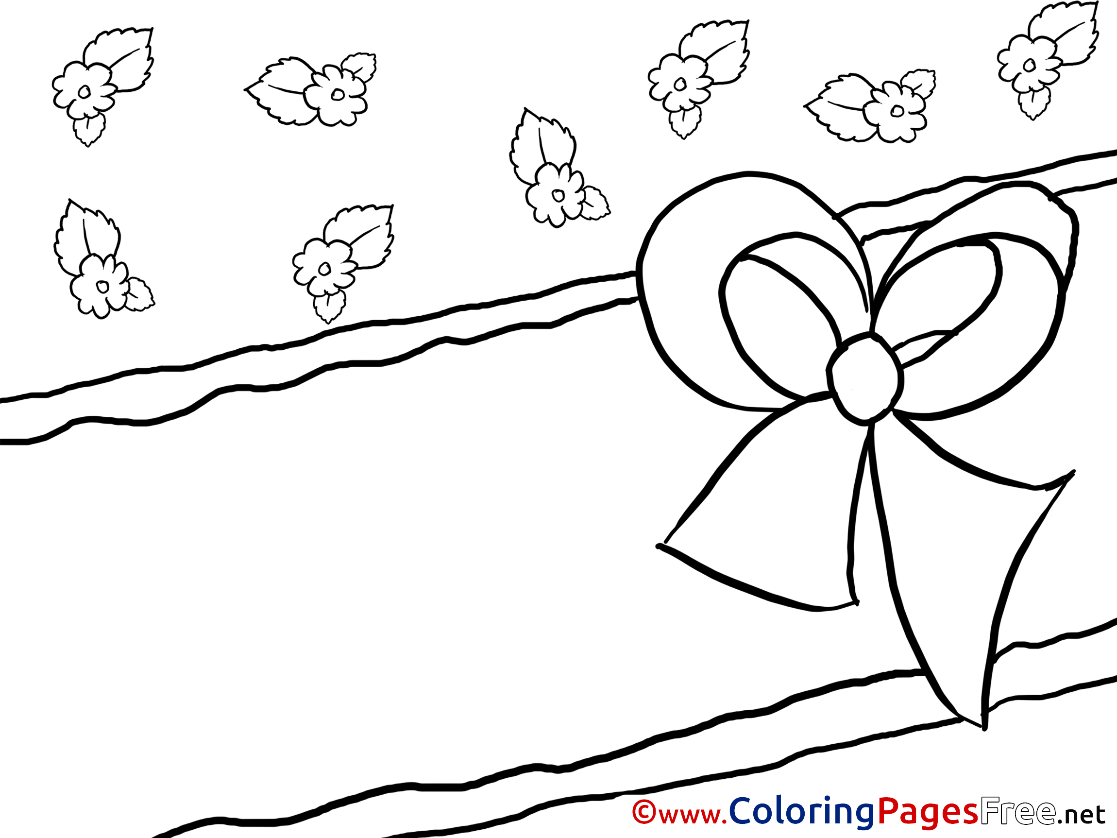 Card Invitation Colouring Page Birthday free