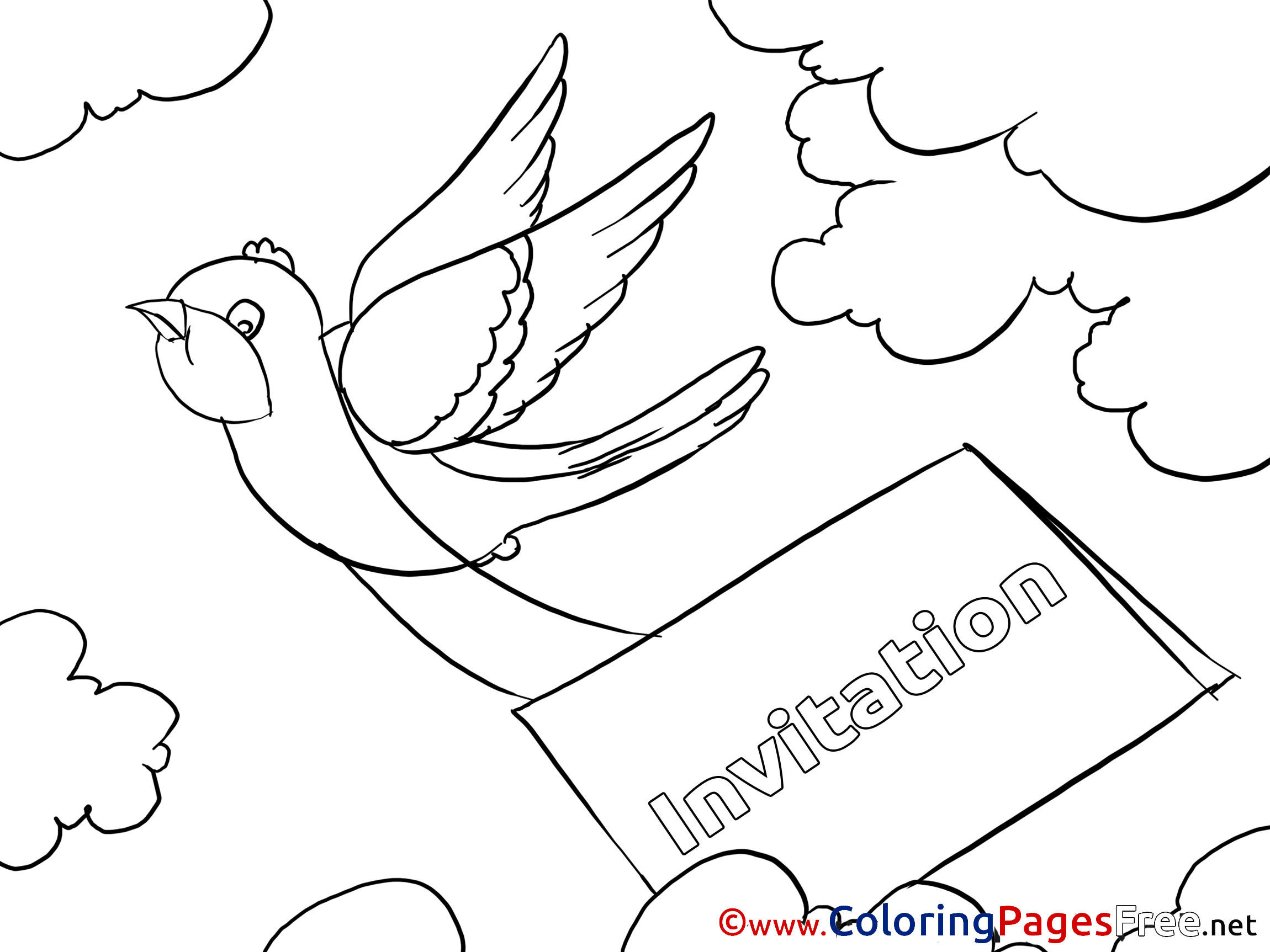 Parcel Pages Sketch Coloring Page