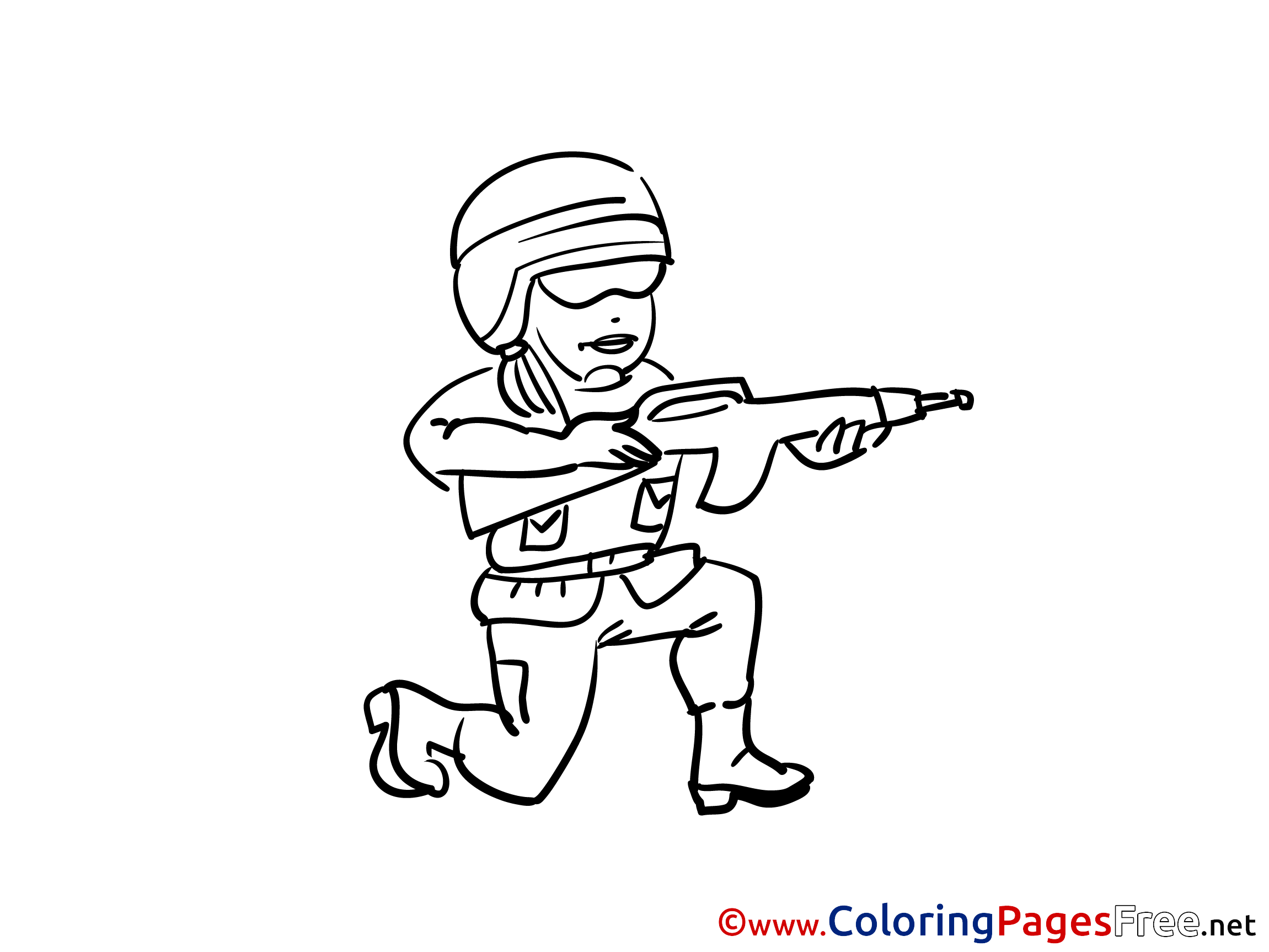 rifle coloring pages