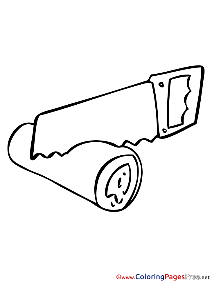 saw coloring page