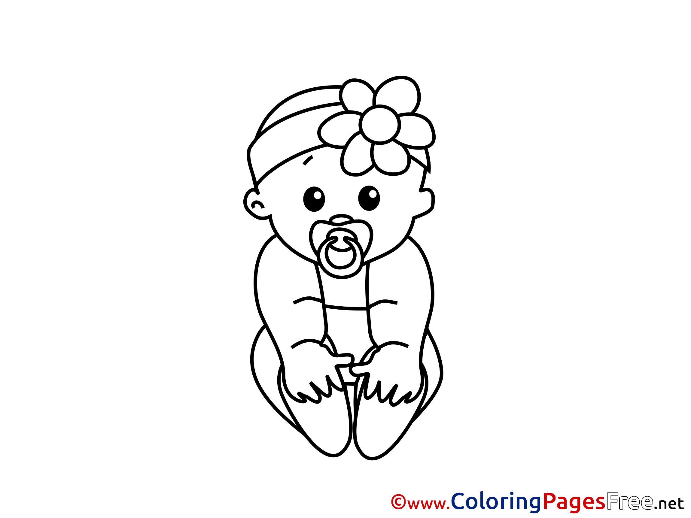 free coloring pictures of babies