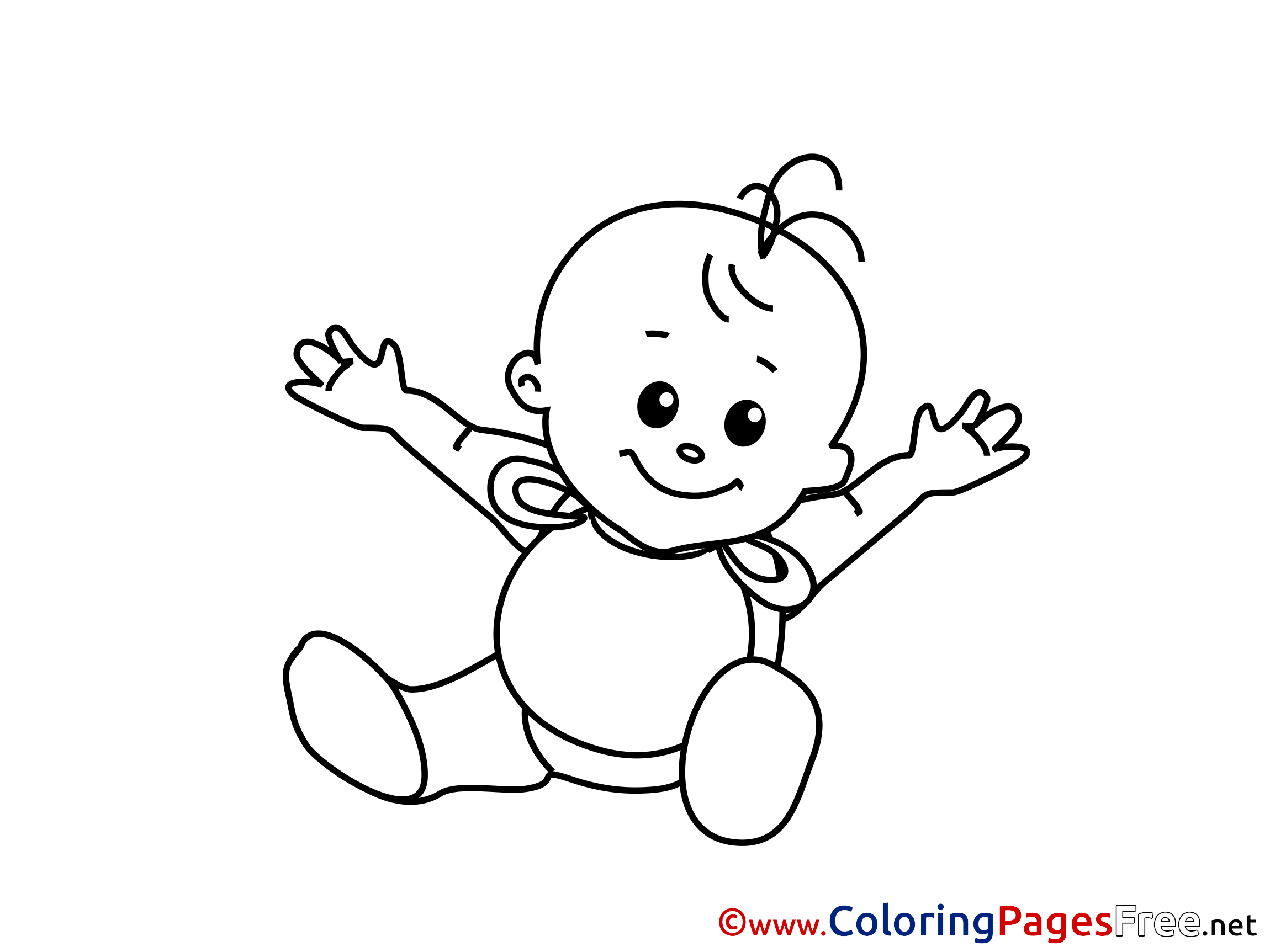 free baby boy coloring pages