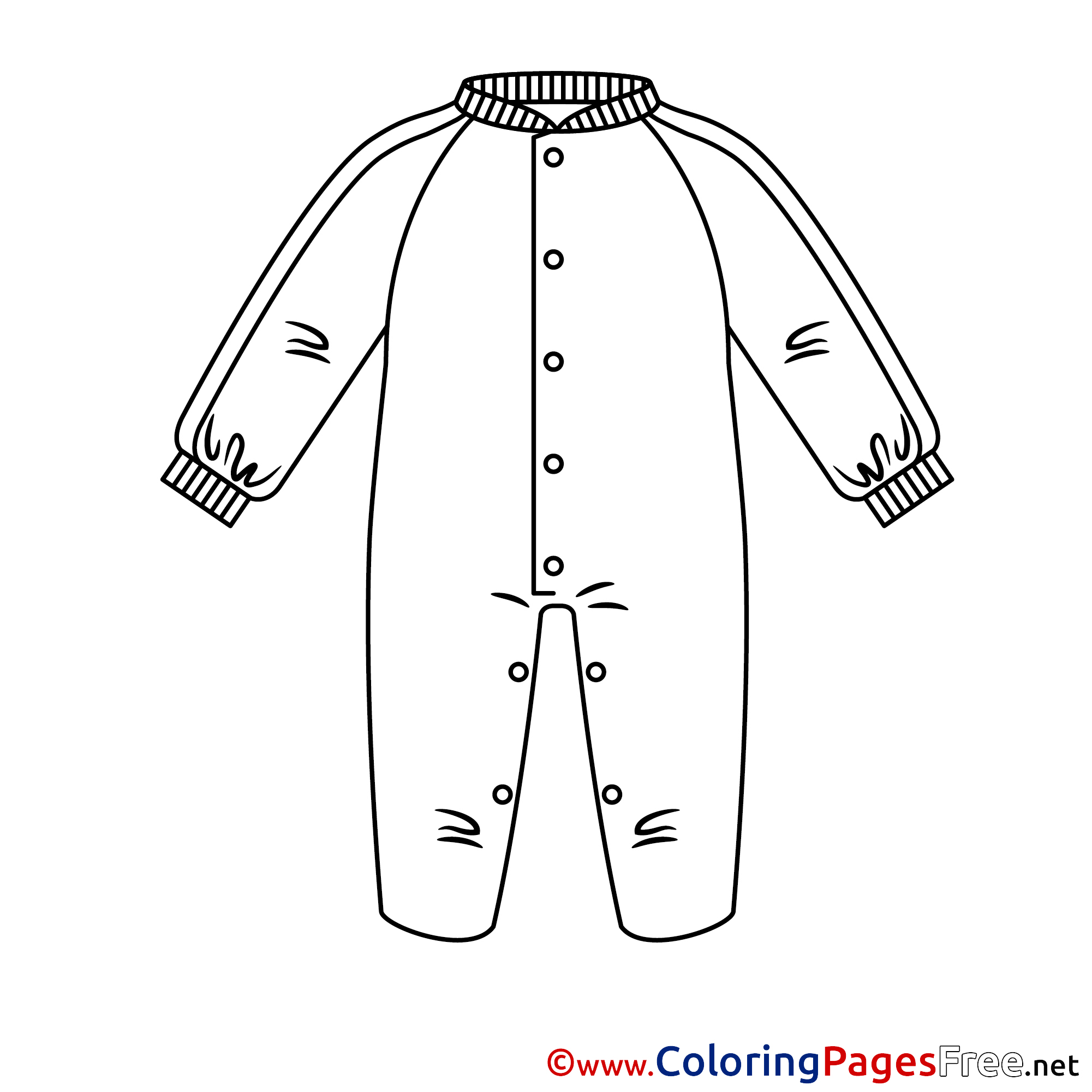 coloring pages baby clothes
