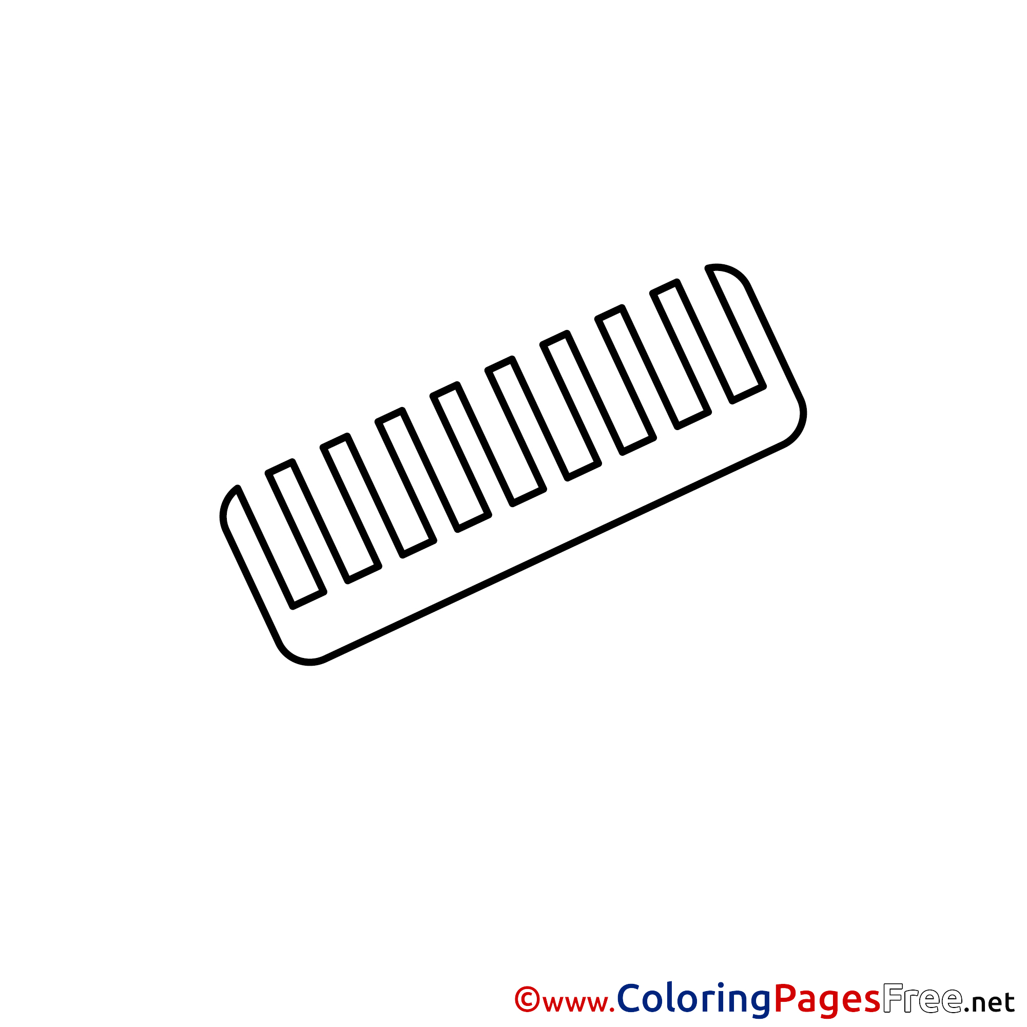 free combs coloring pages