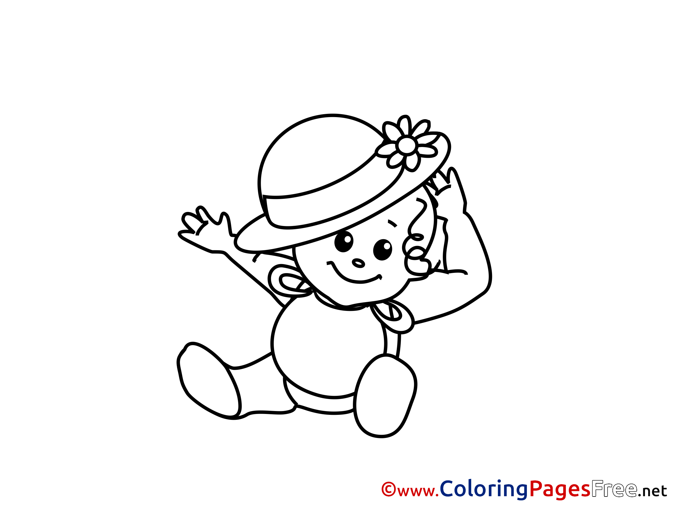 Hat Colouring Sheet download free