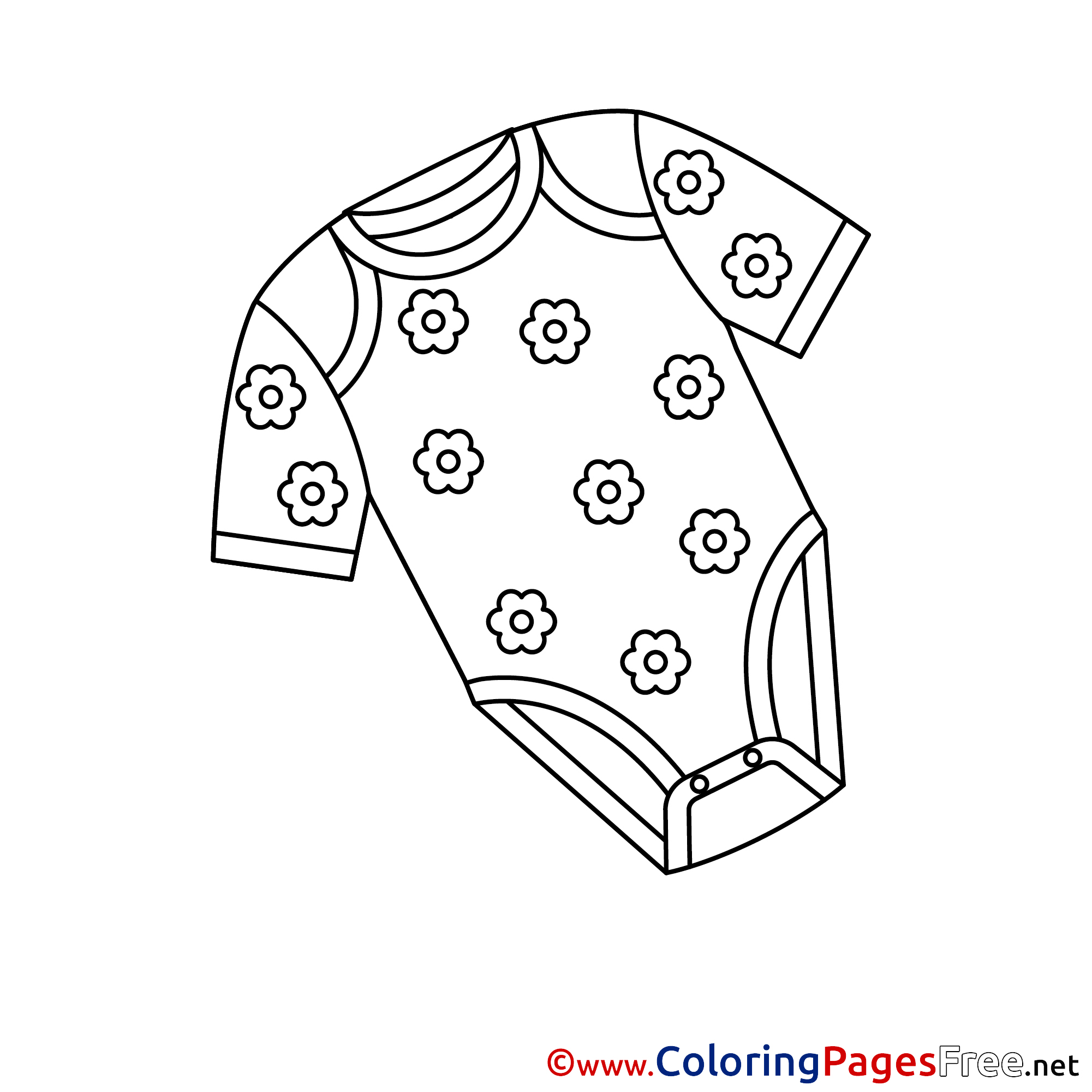 shirt coloring page printable