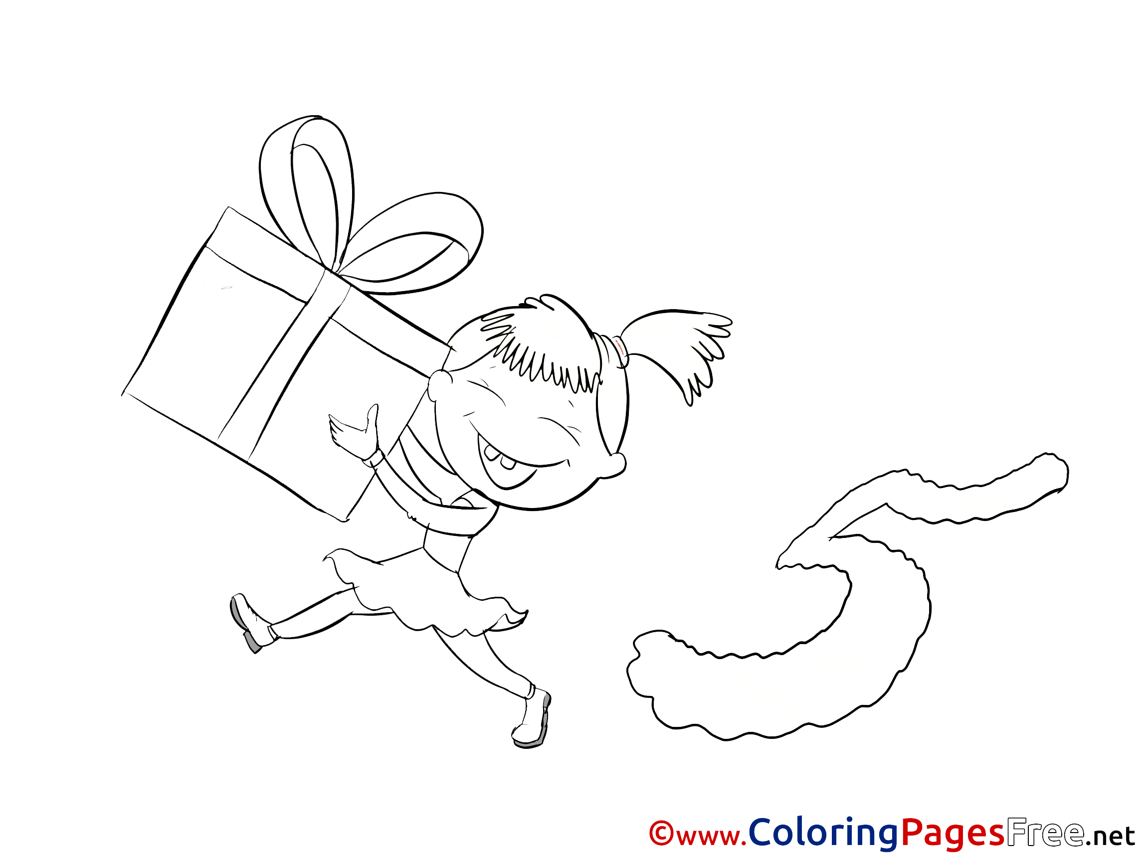 5 Years Geft Coloring Pages Happy Birthday for free