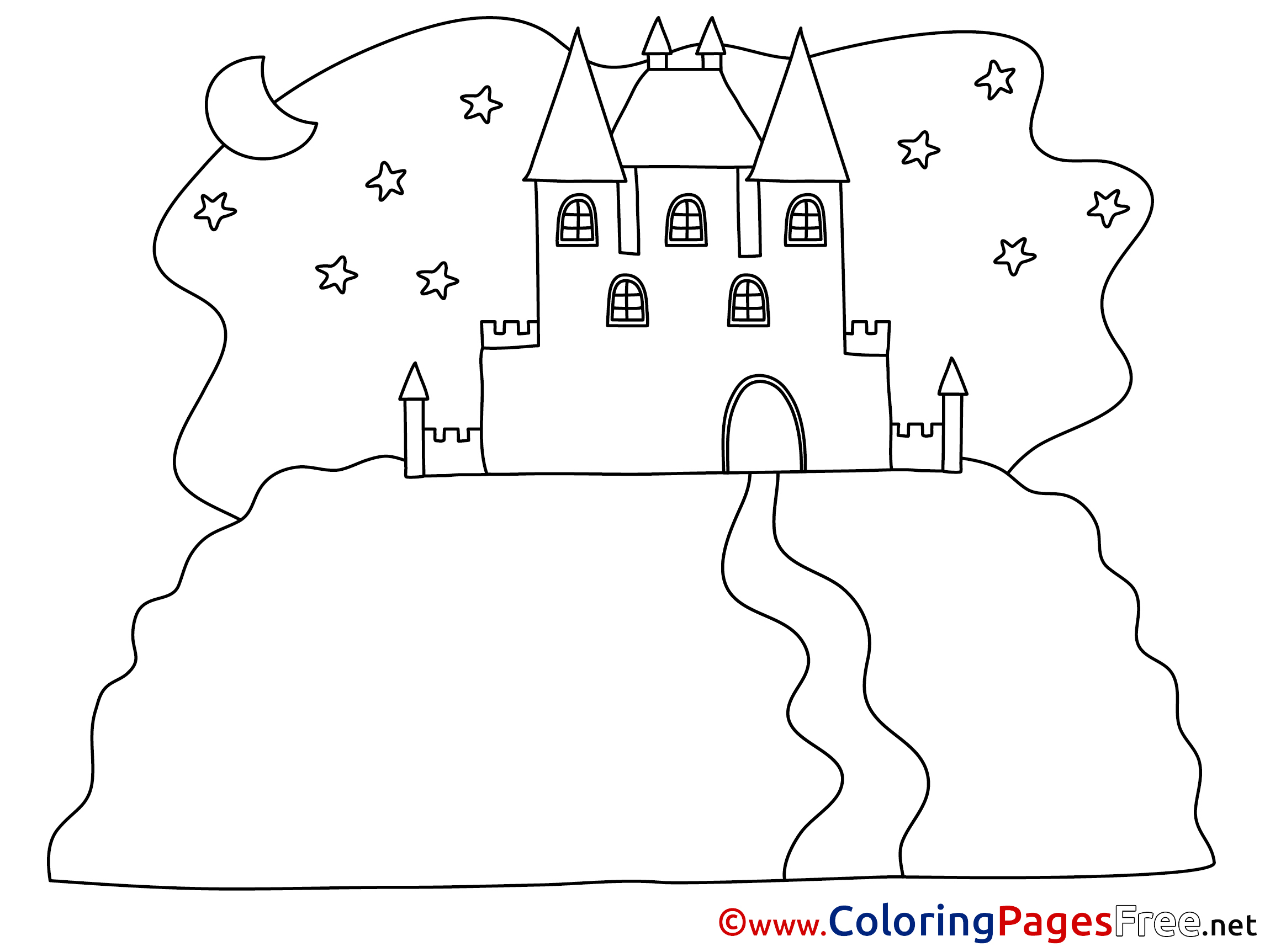 Barbie Castle Coloring Pages
