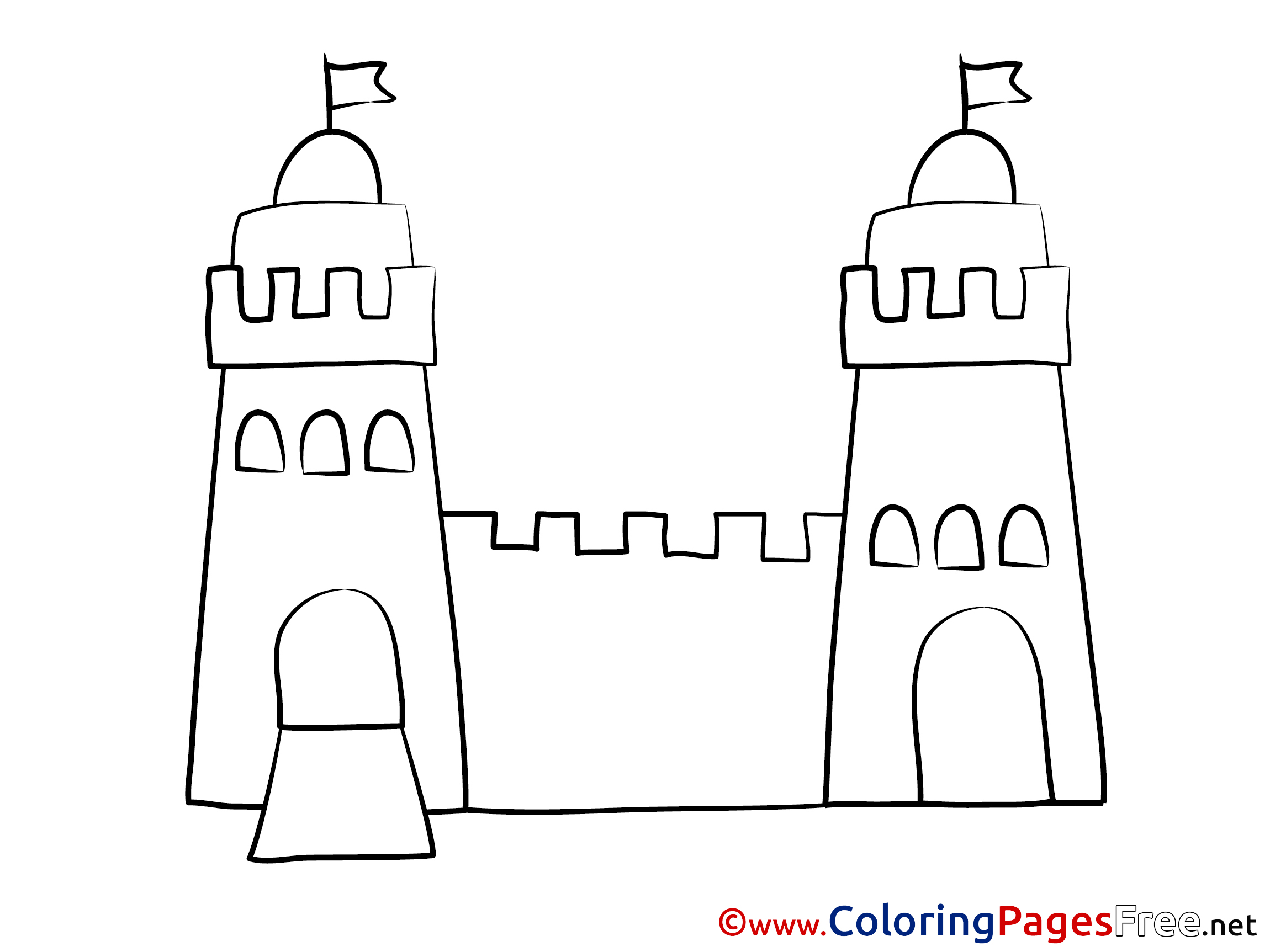 Tower Colouring Sheet download free