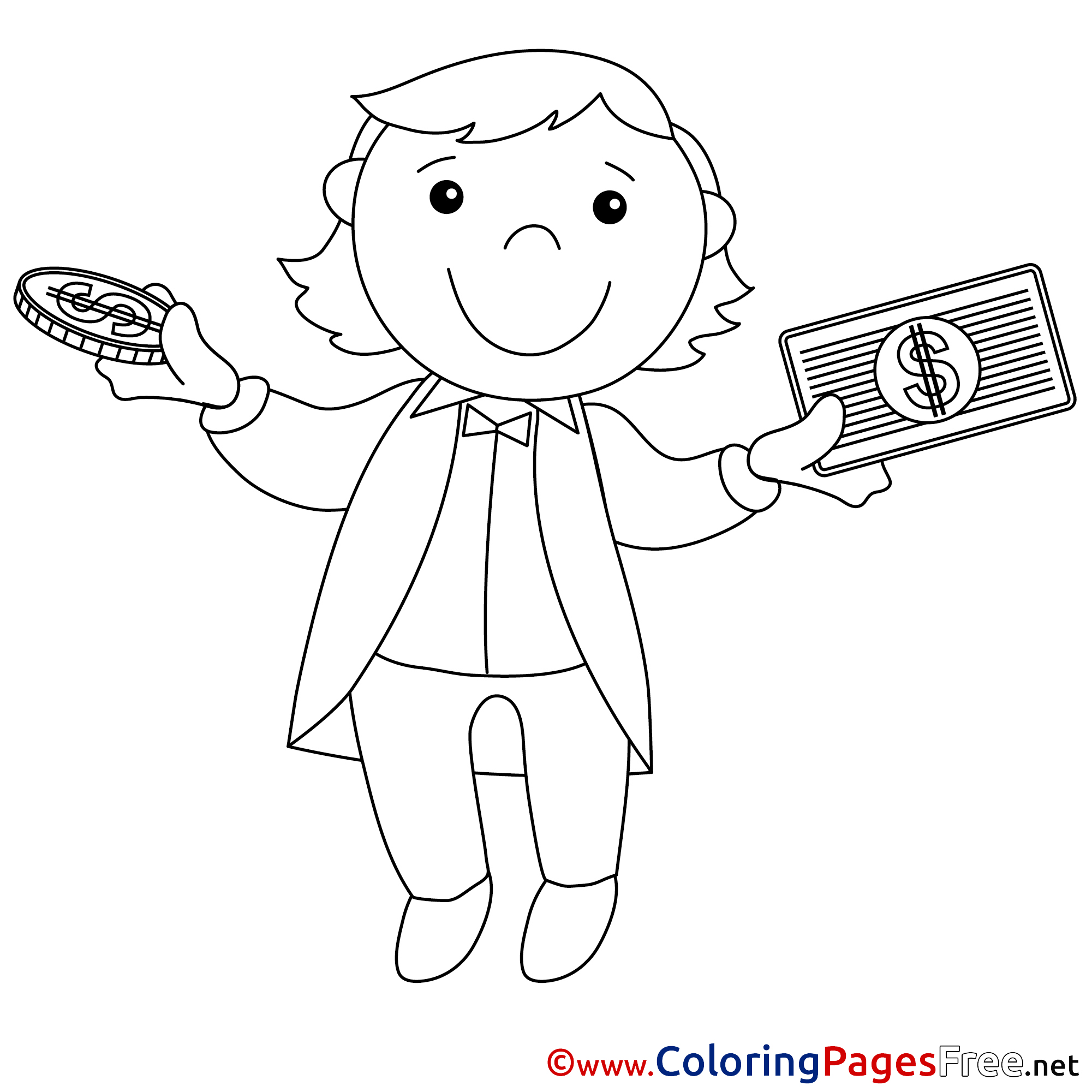 banking coloring pages printable