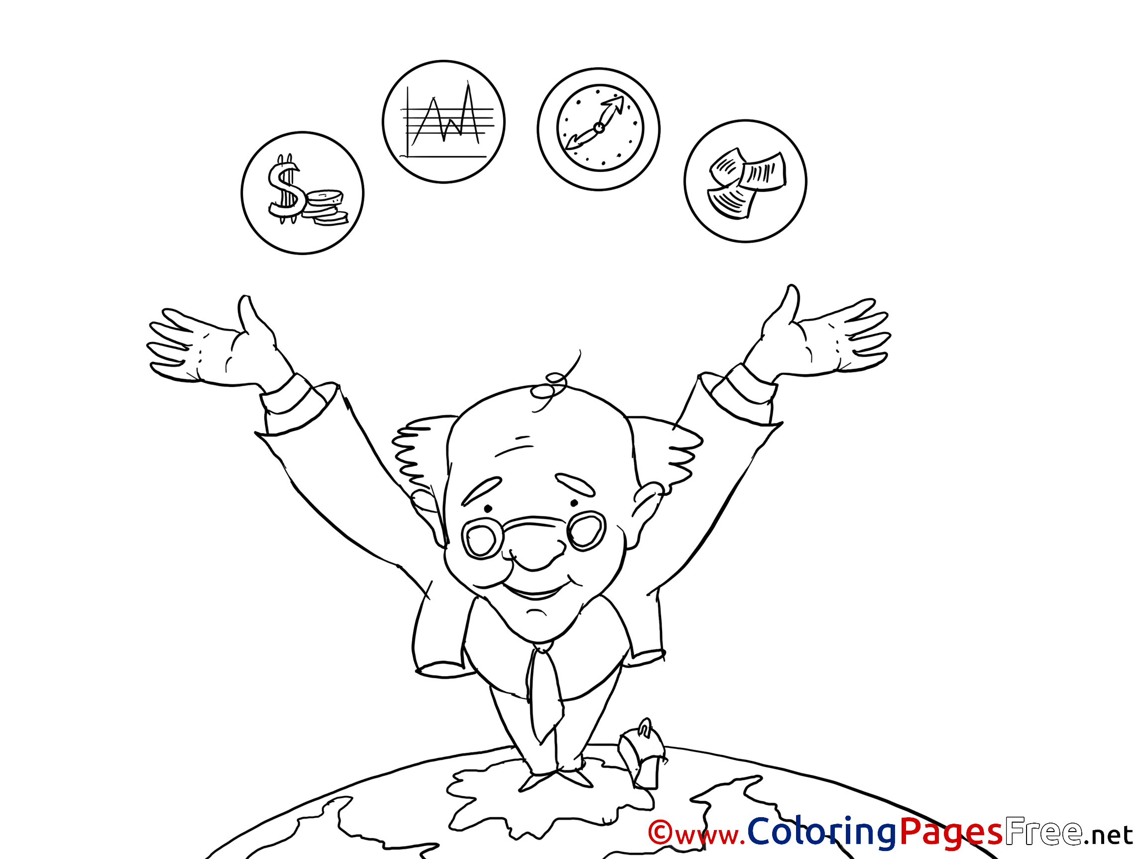 Chief Business free Coloring Pages