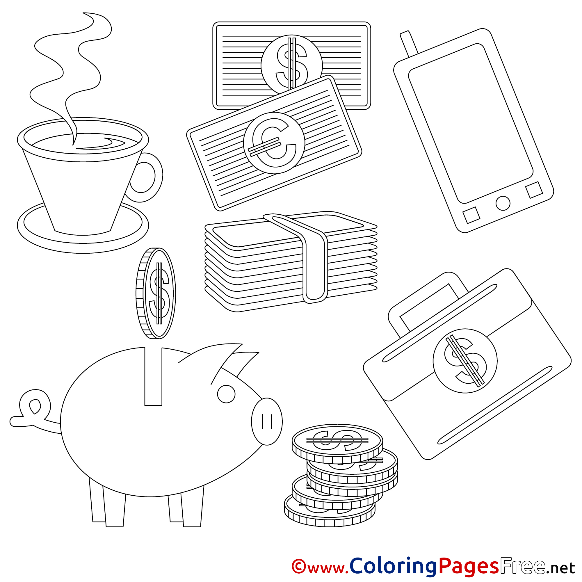 Free Business Coloring Sheets