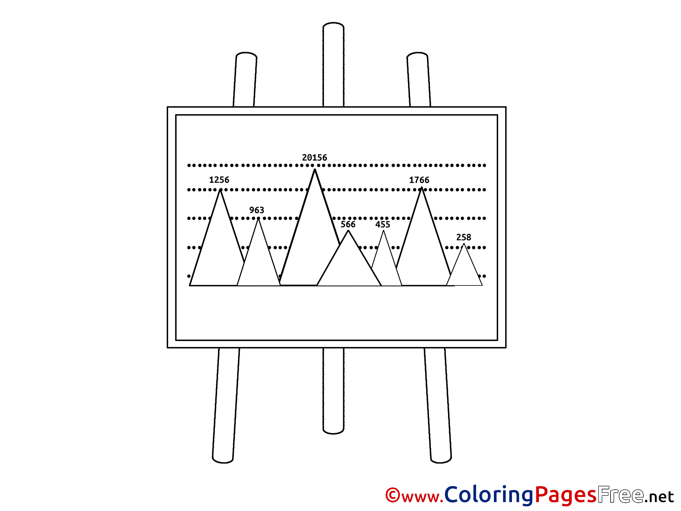 Graph free Business Coloring Sheets