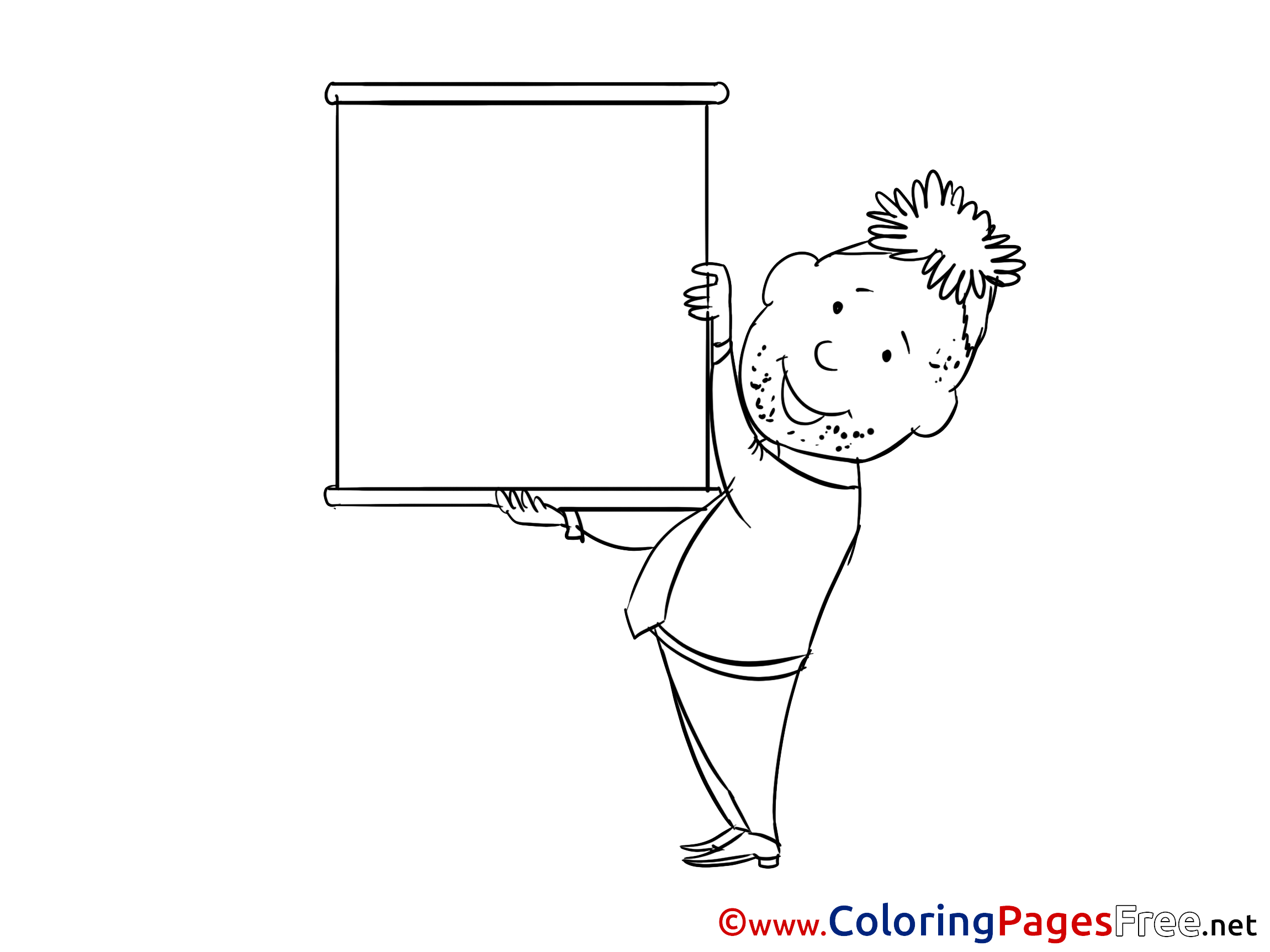 Illustration printable Business Coloring Sheets