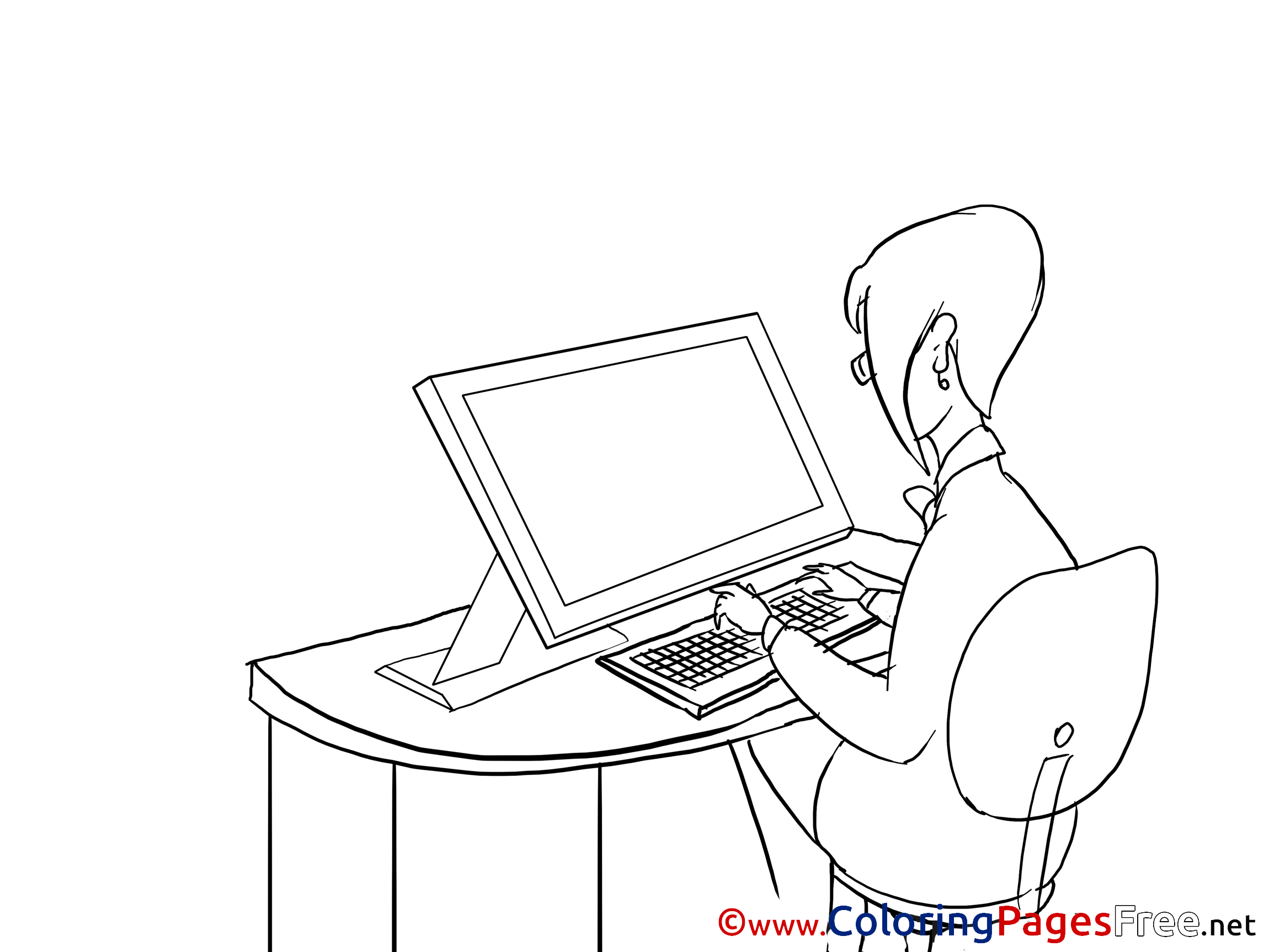 Job Business Coloring Pages free