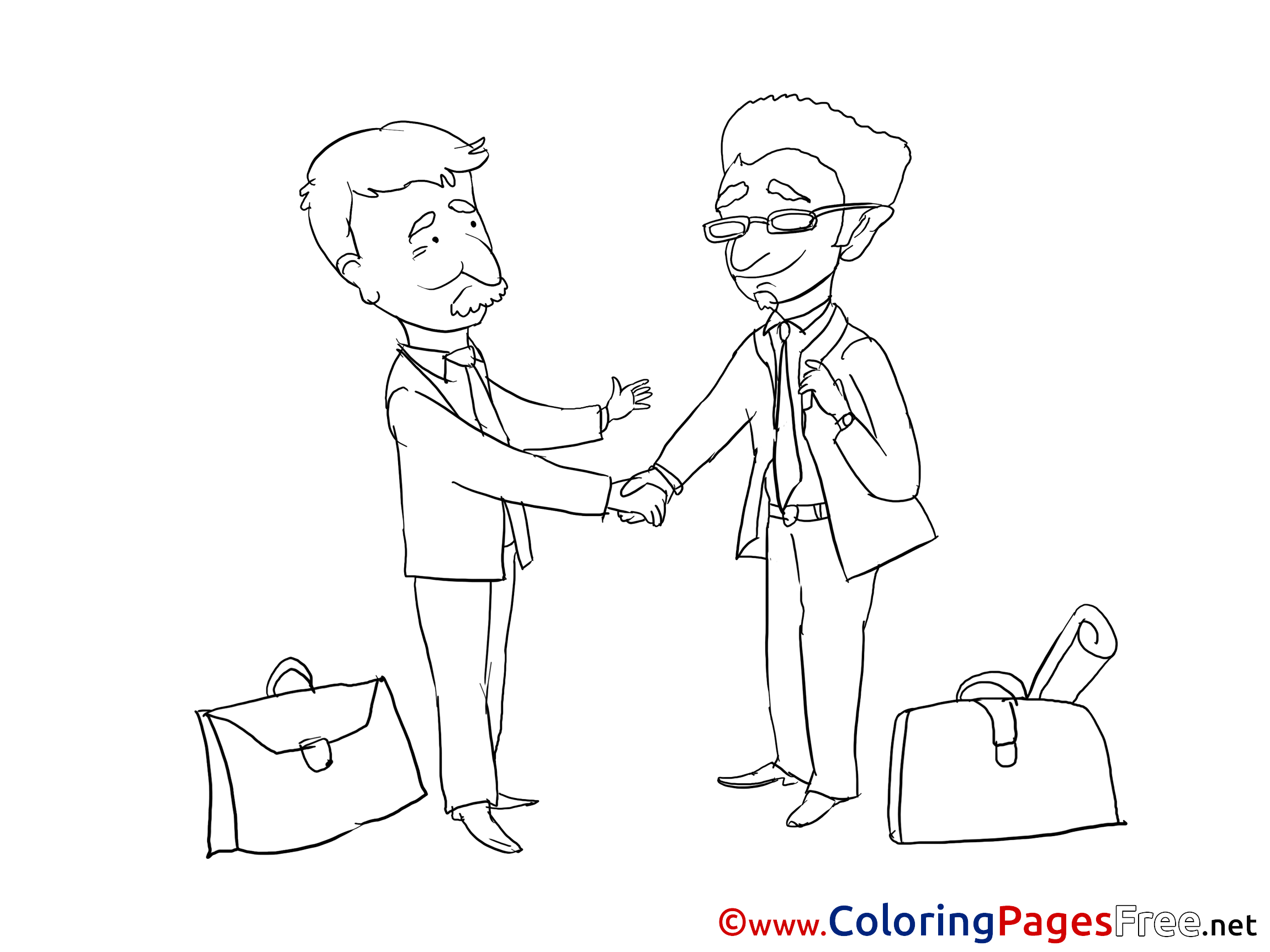 meeting coloring pages