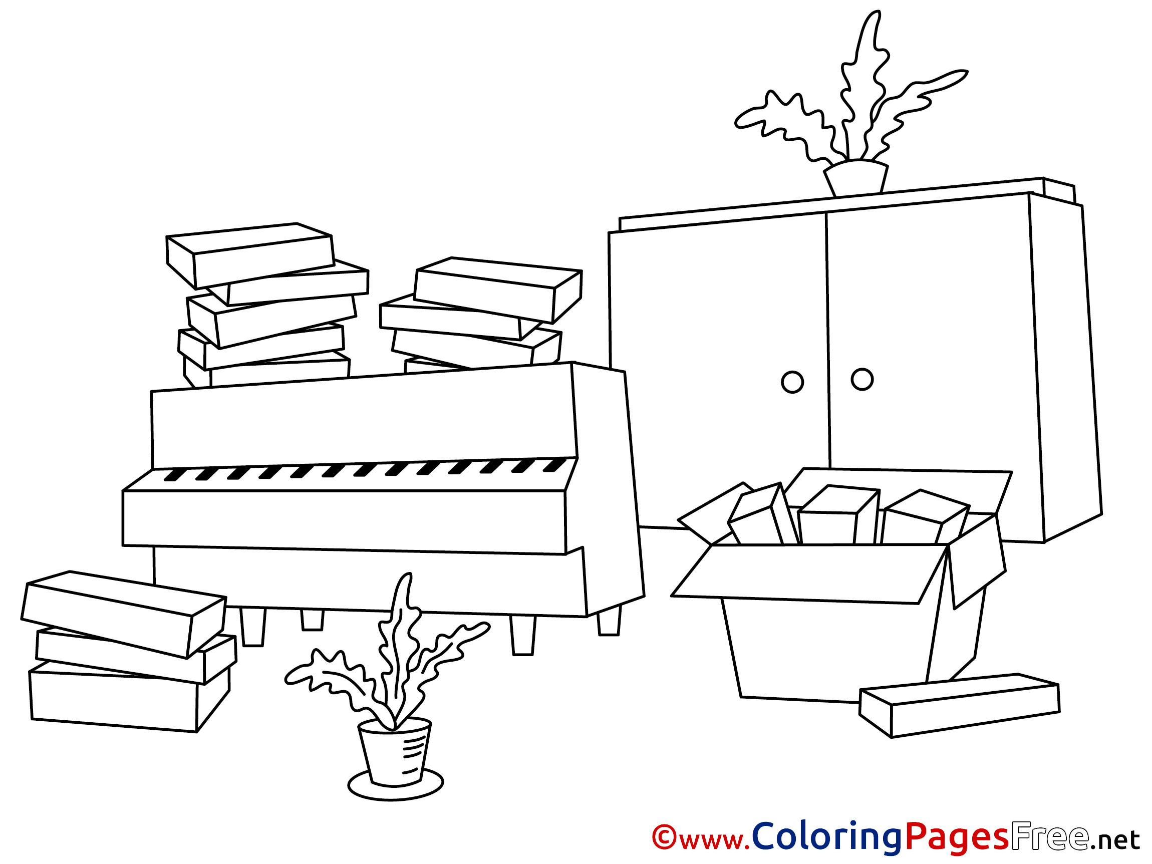 Move printable Coloring Pages Business