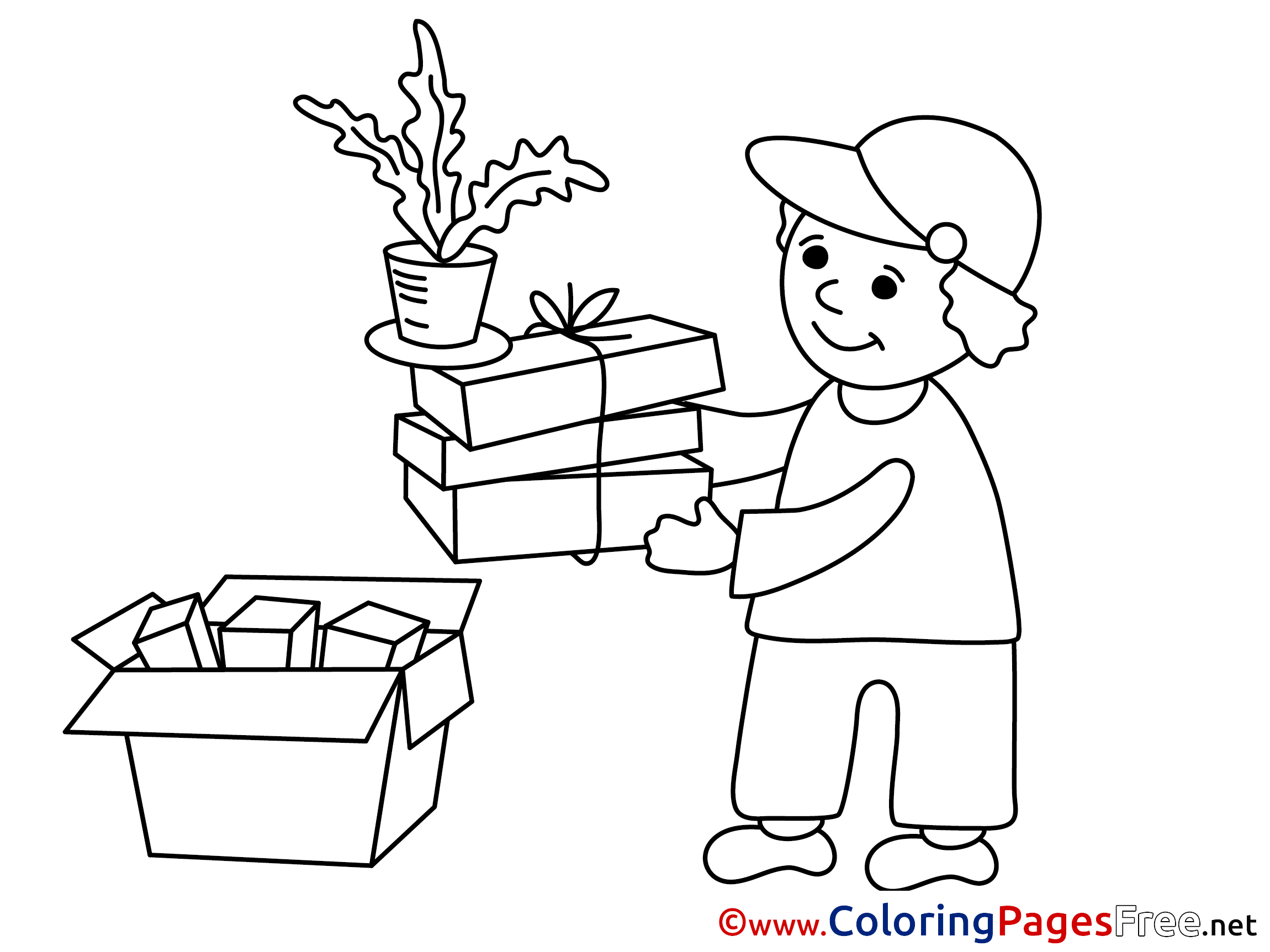 Porter Coloring Sheets Business free