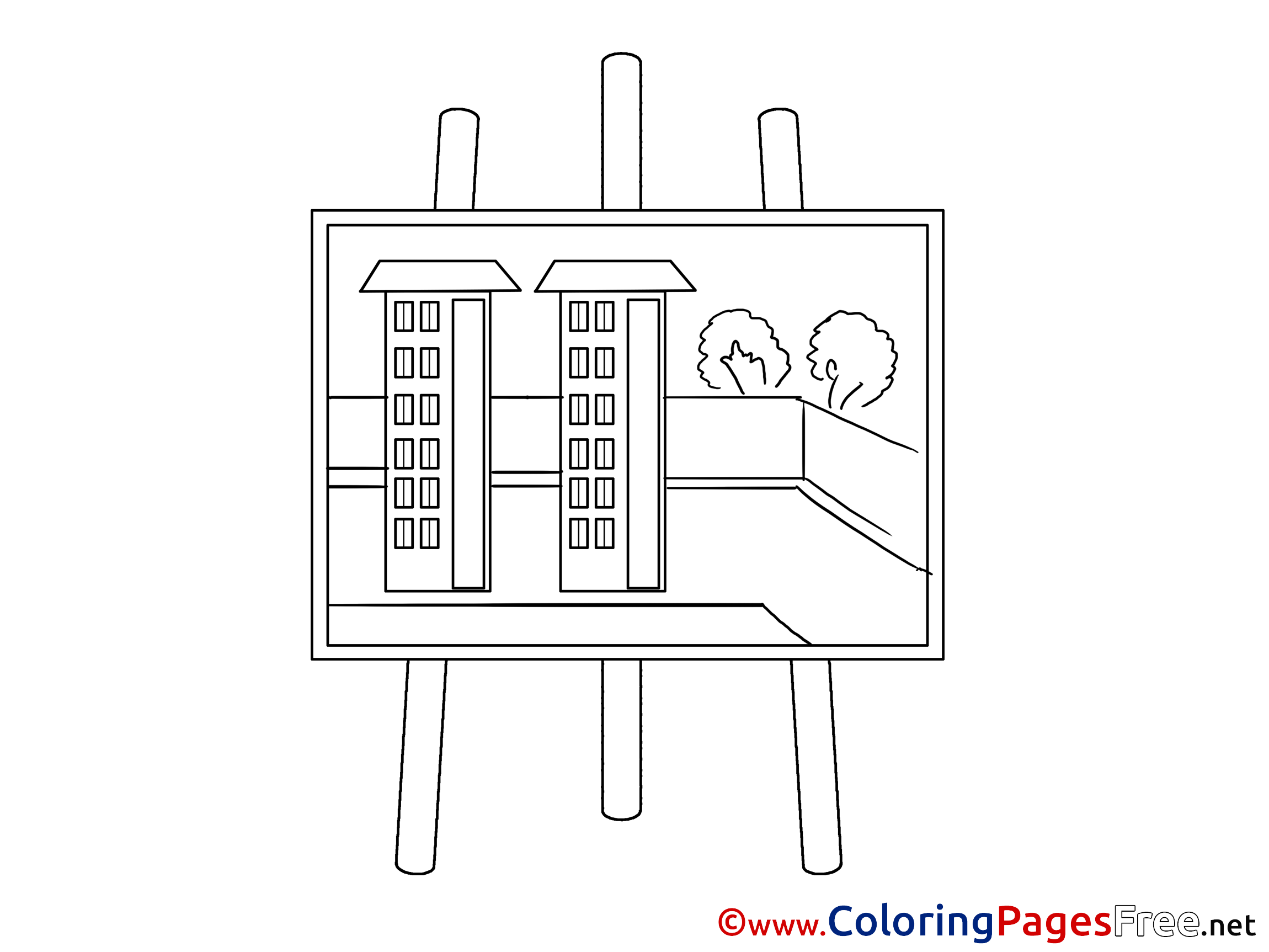 Project printable Business Coloring Sheets