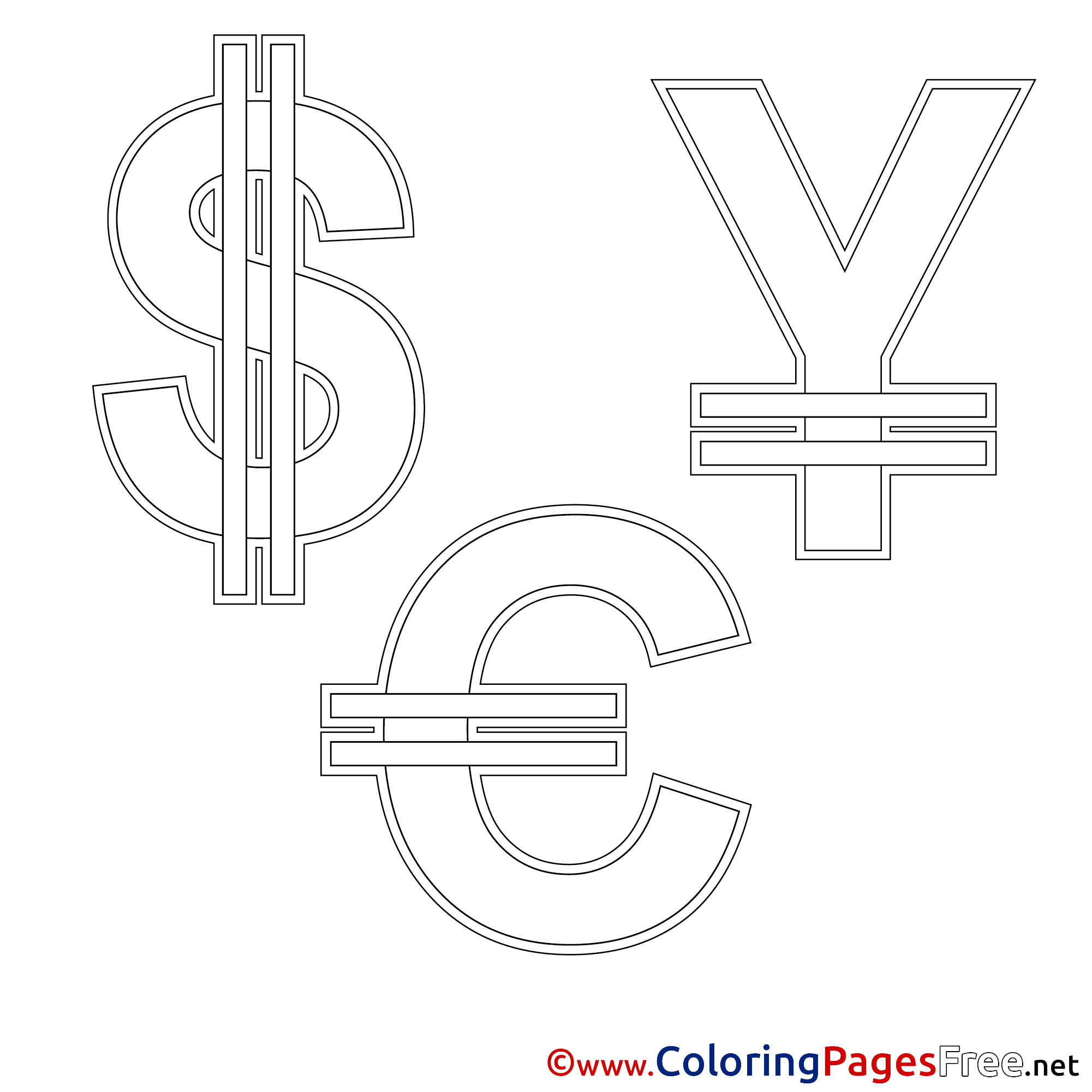 Symbols Coloring Pages Business