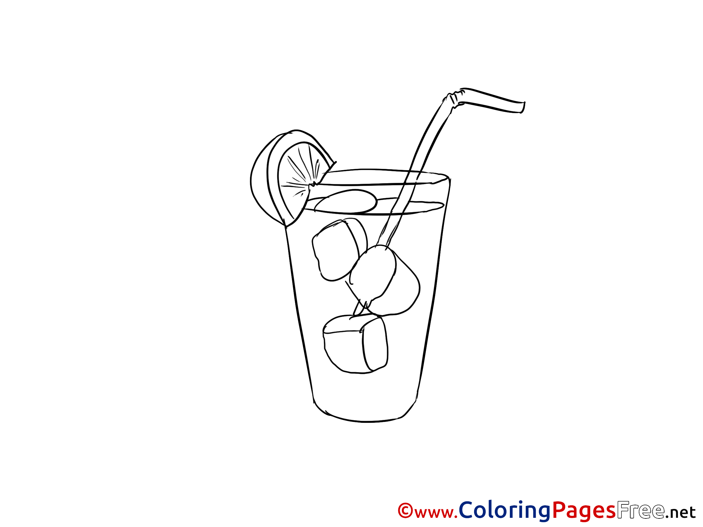 Coloring Pages Cocktail Milk Pancake Color Desserts Printable Sheets ...