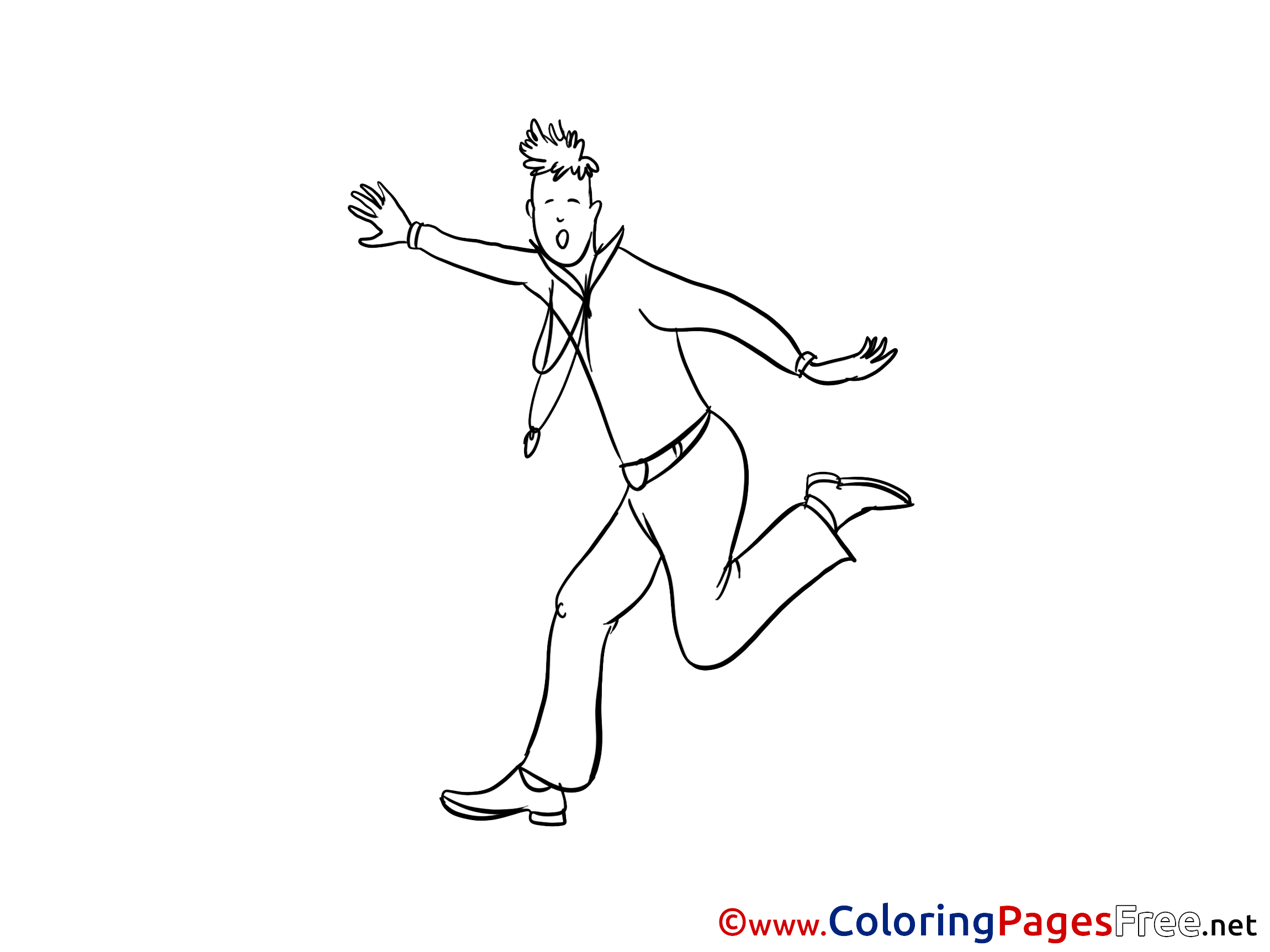 Man free Colouring Page download