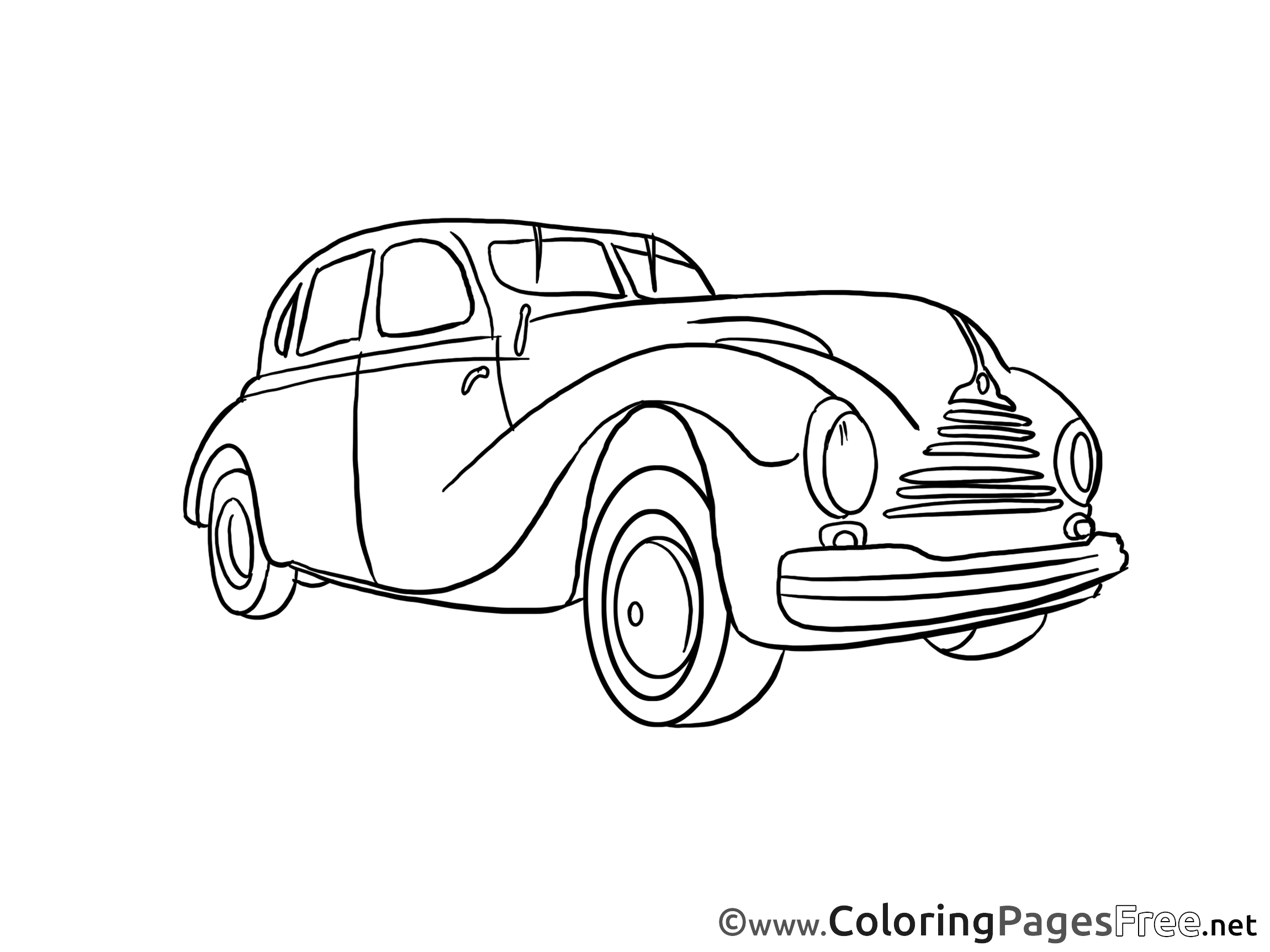 free old car coloring pages