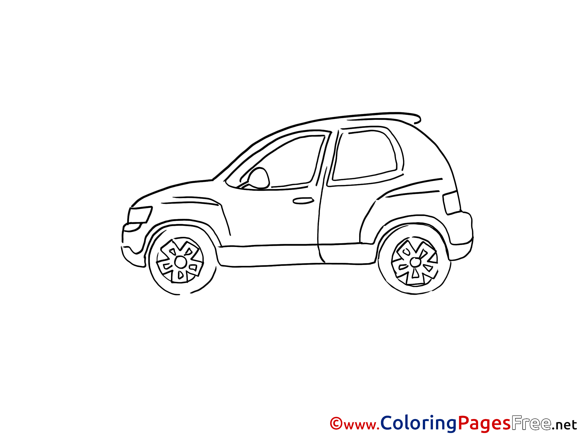Hatchback for Children free Coloring Pages
