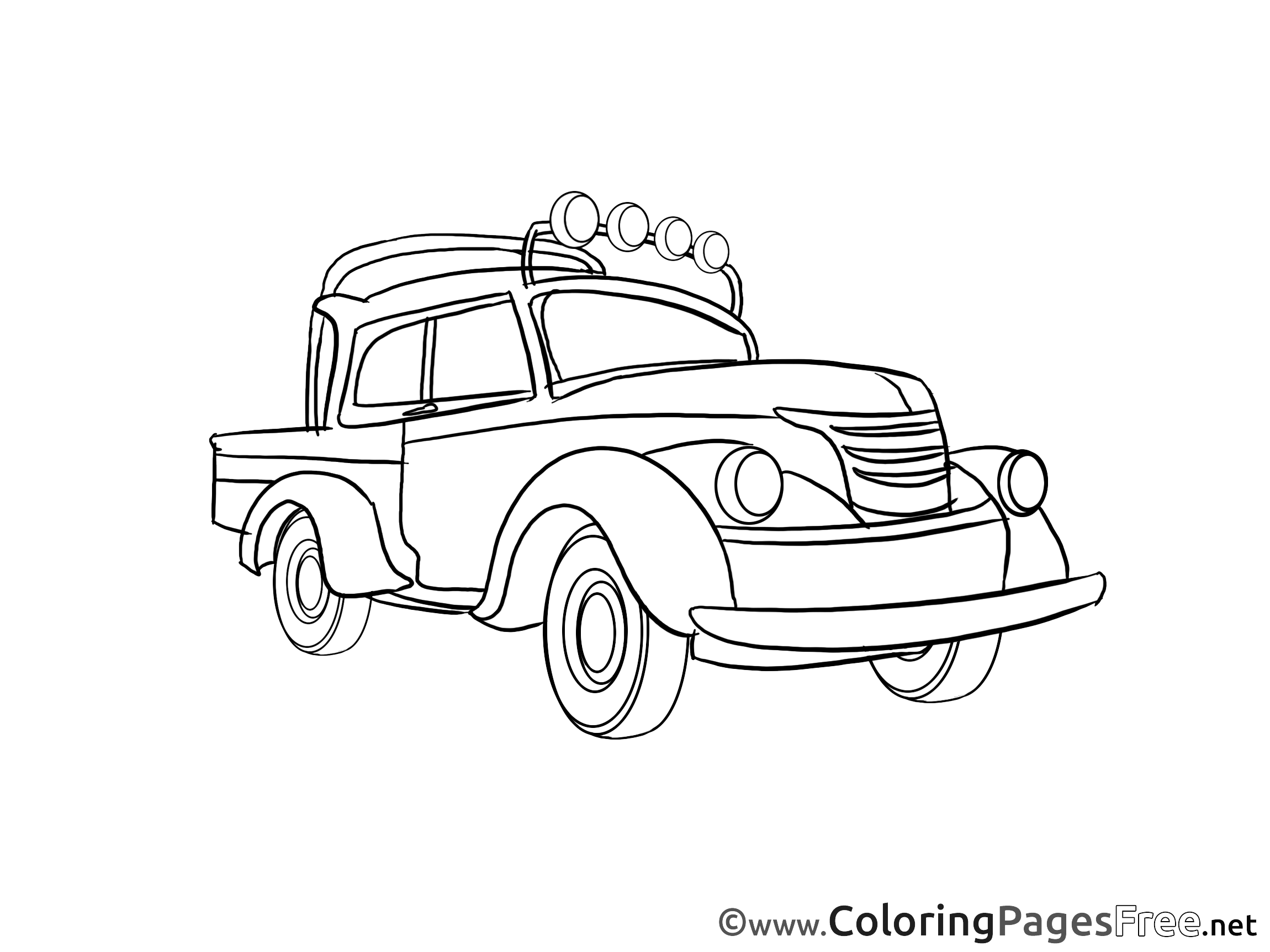 Van Coloring Page Free Printable Coloring Pages