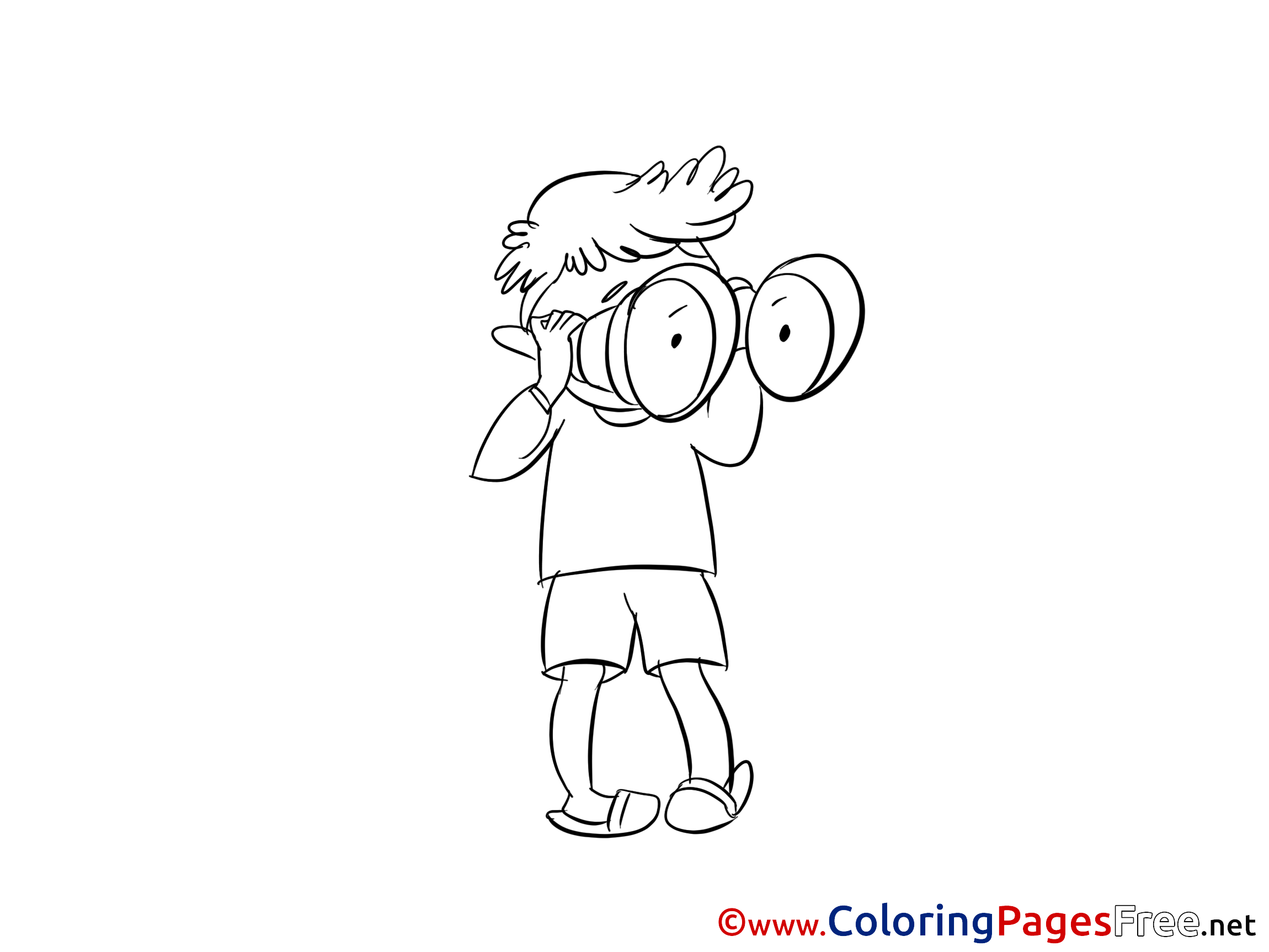 free binoculars coloring pages for kids