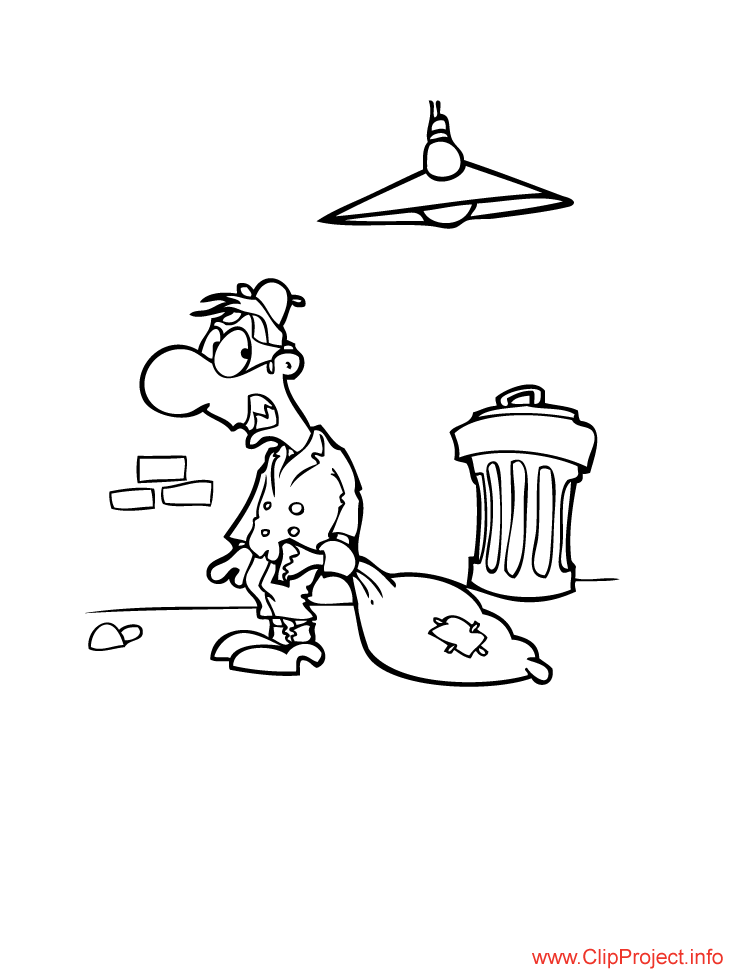 Robber coloring sheet free