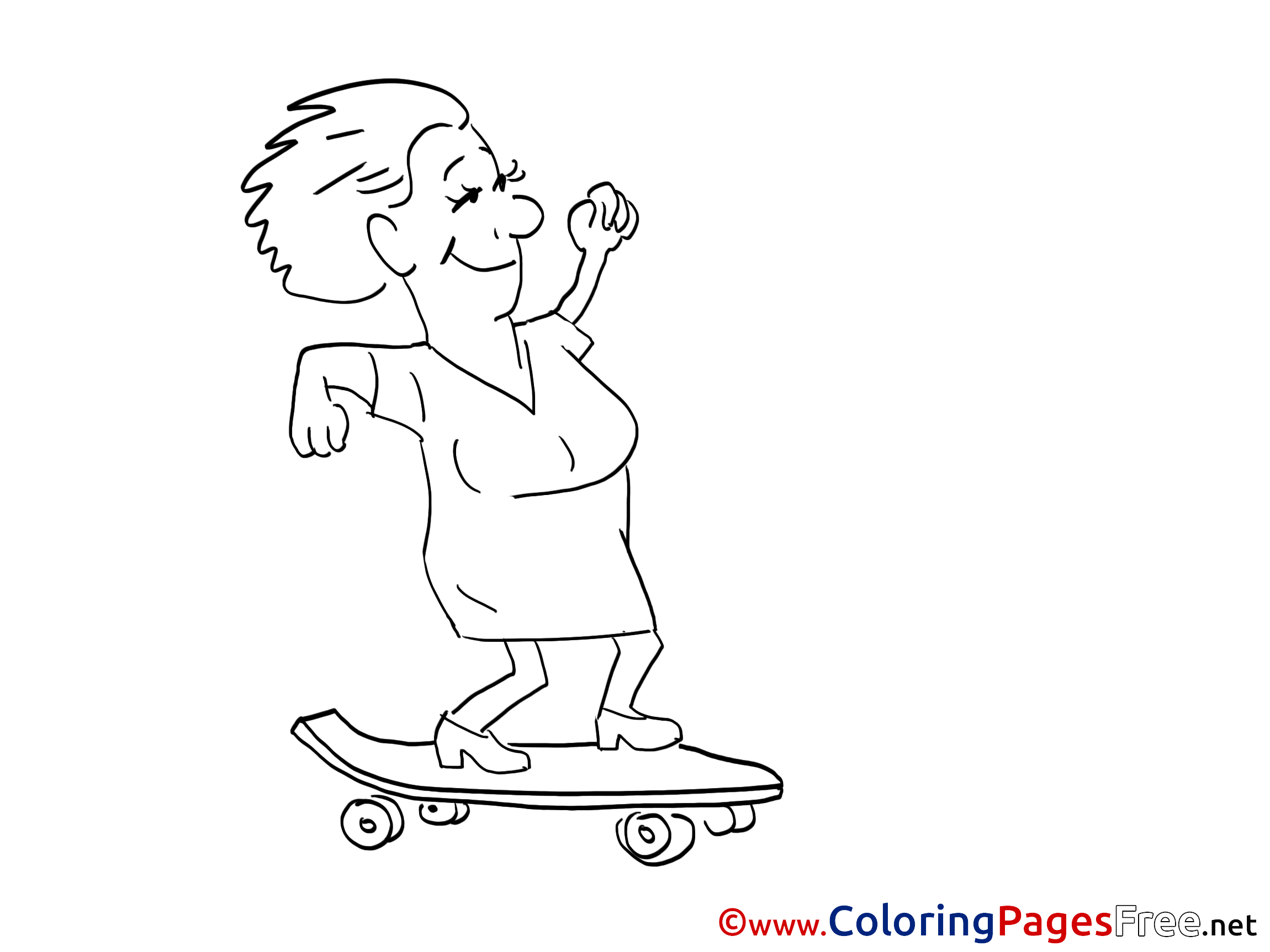 skateboarding coloring pages printable free