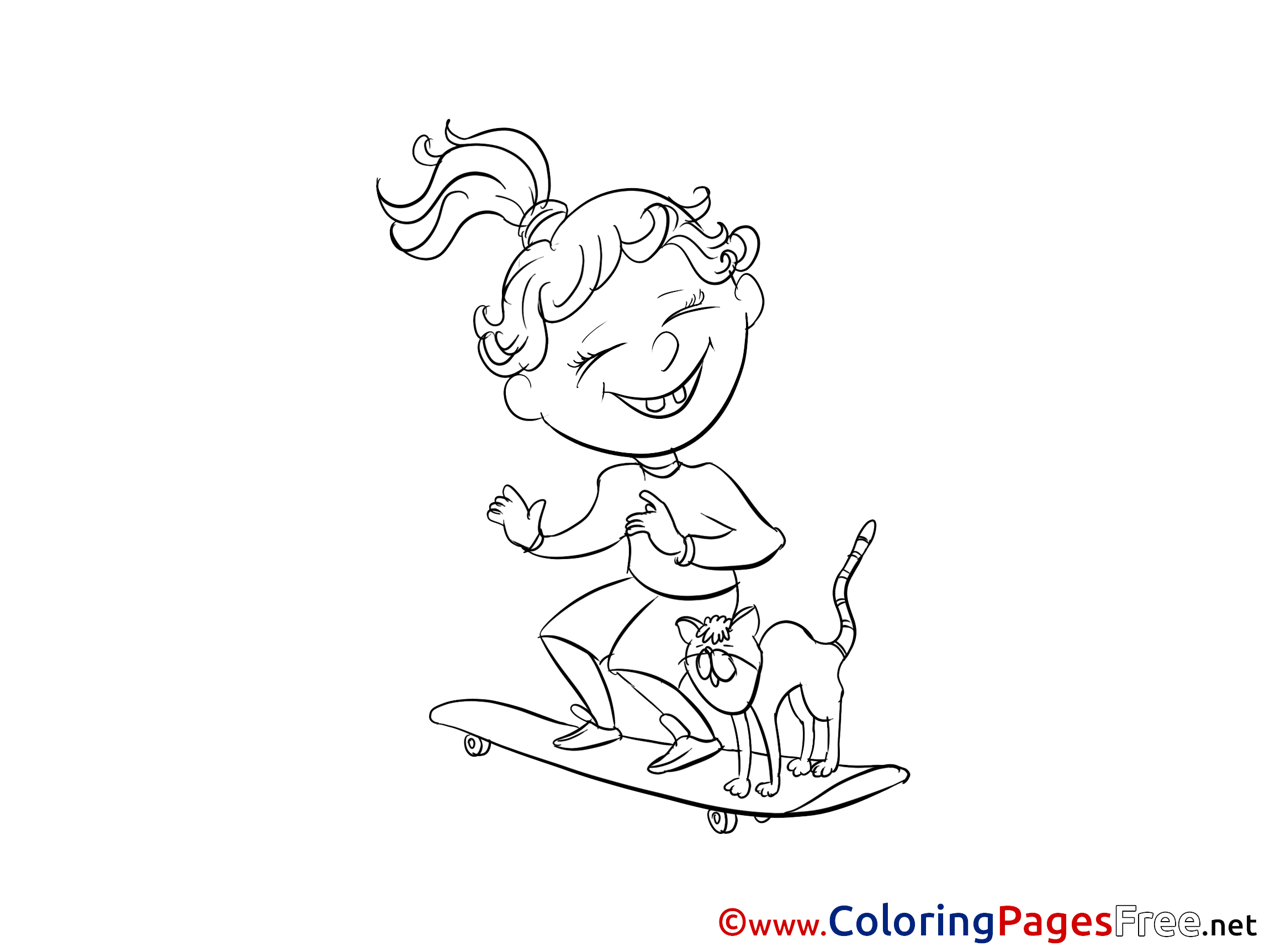 skateboard coloring pages free