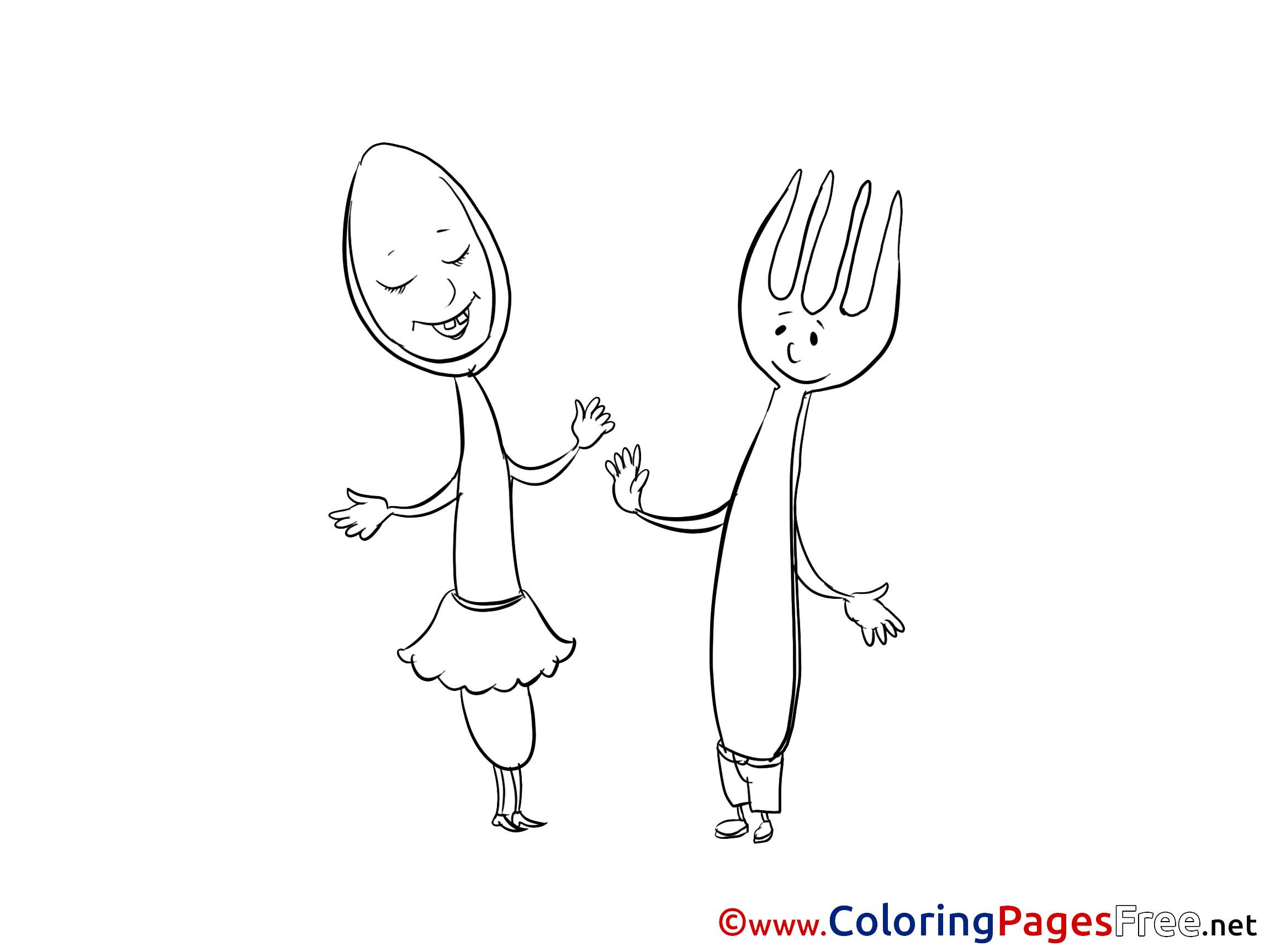 spoon coloring pages