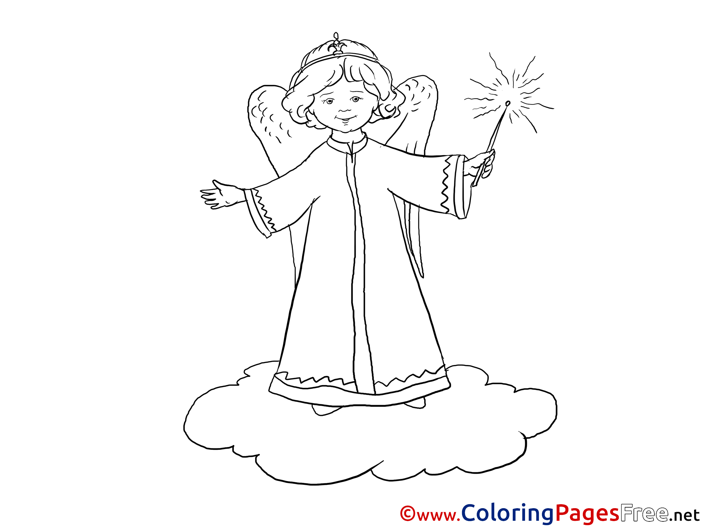 angel coloring sheets printable