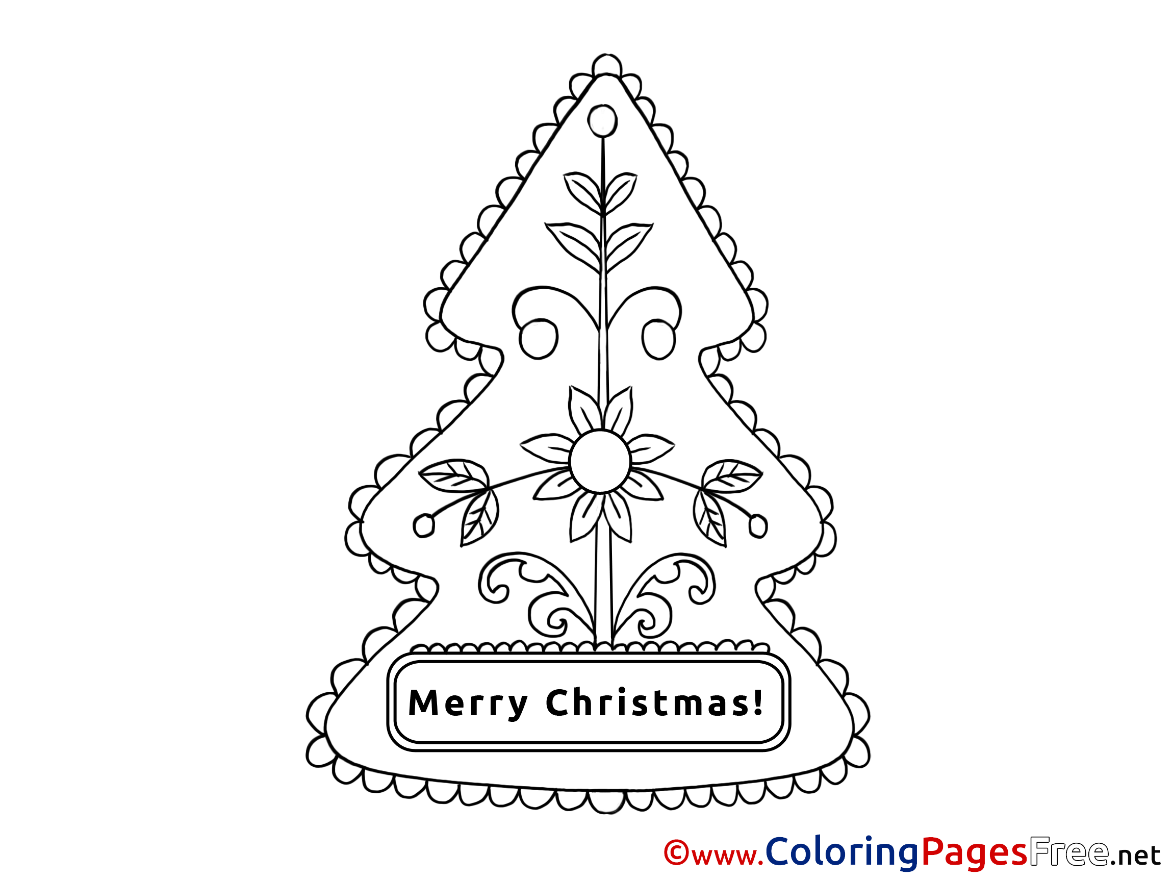 Christmas Flower Coloring Pages | Best Flower Site