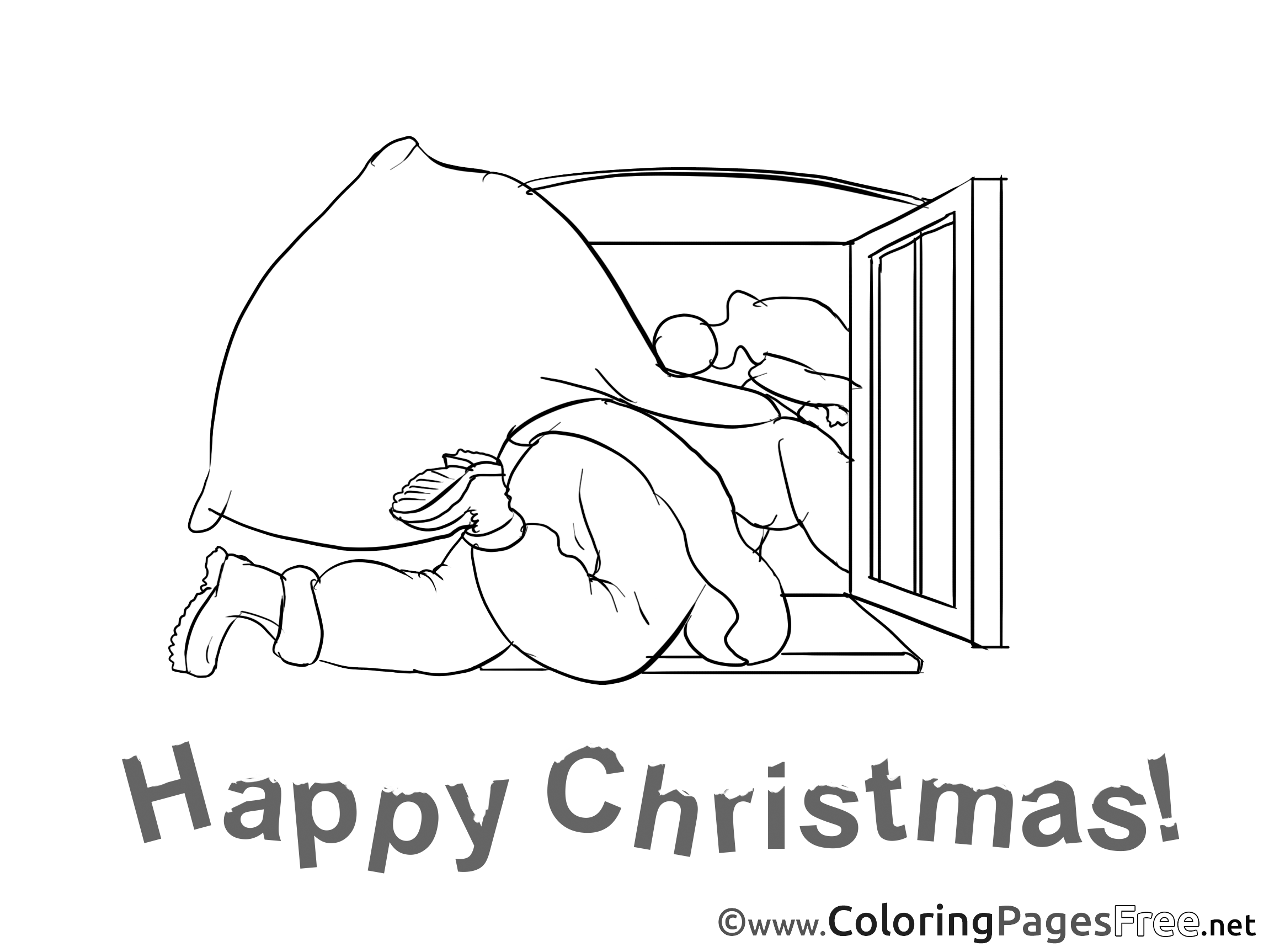 Window download Christmas Coloring Pages