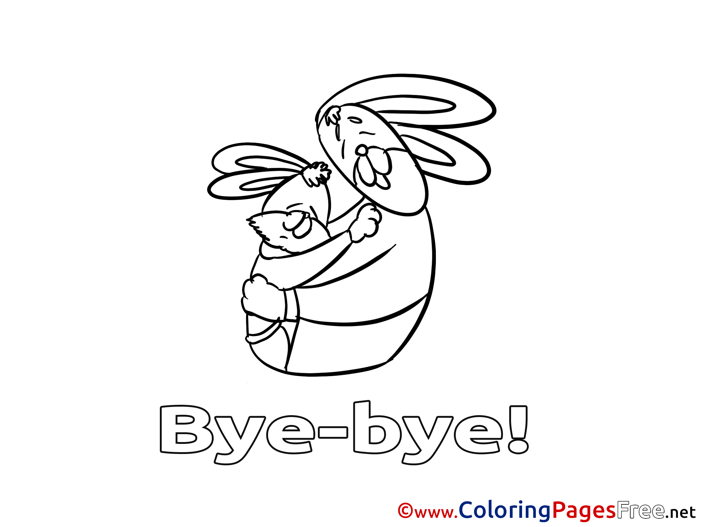 Goodbye I Miss You Coloring Pages Sketch Coloring Page