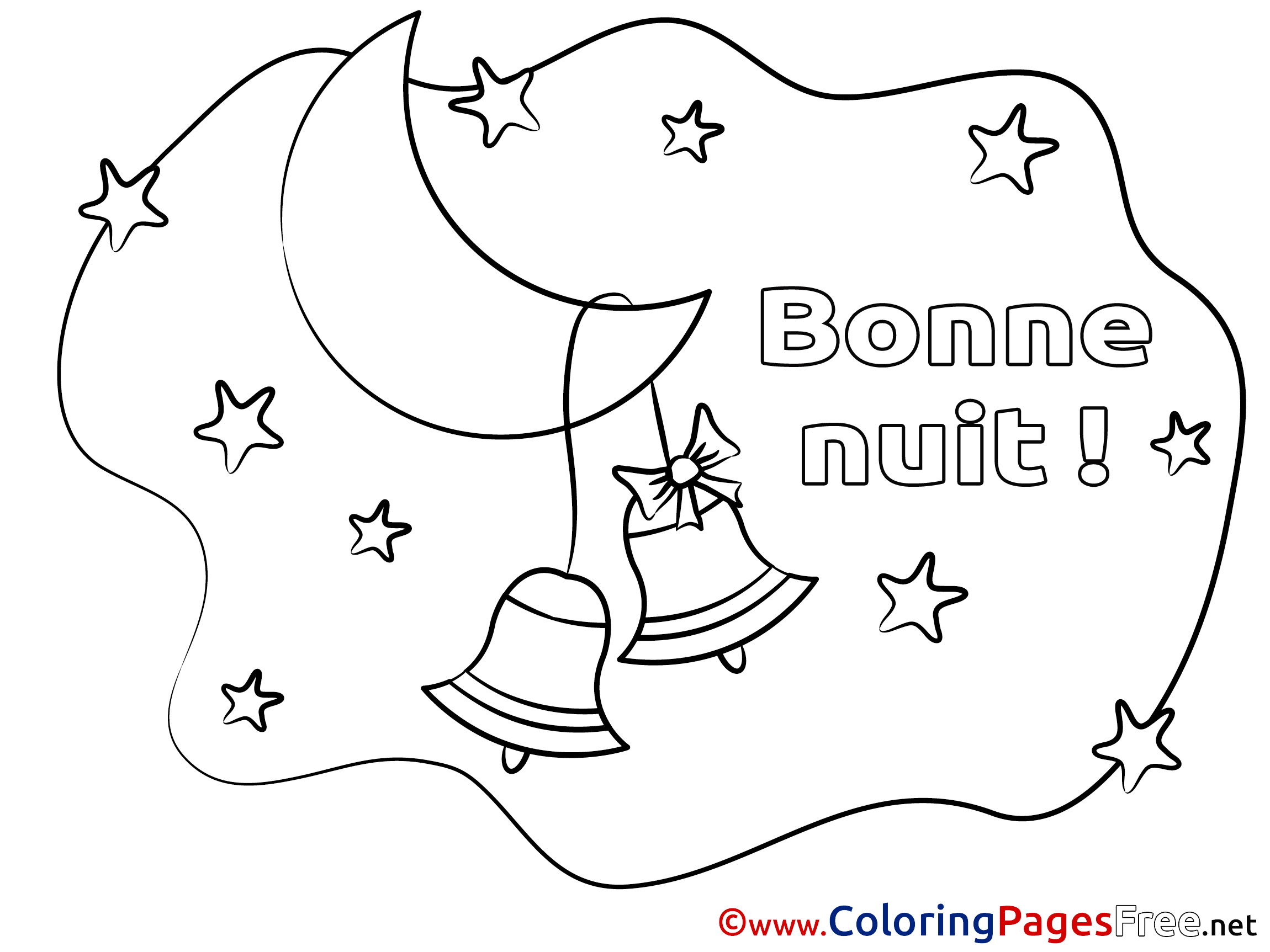 Coloring Pages Goodnight Moon Kids Bedroom Printable Pajama Girls Night ...