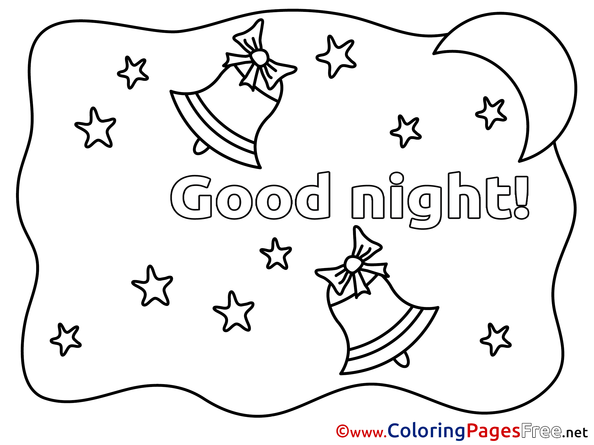 Good Night Coloring Pages Coloring Pages