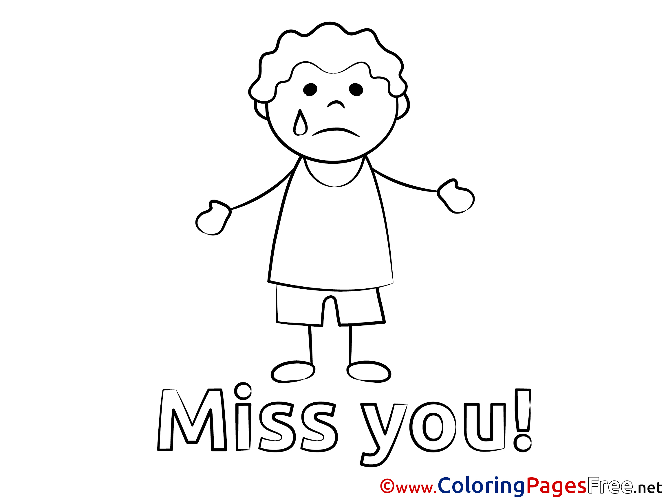 miss you coloring pages free
