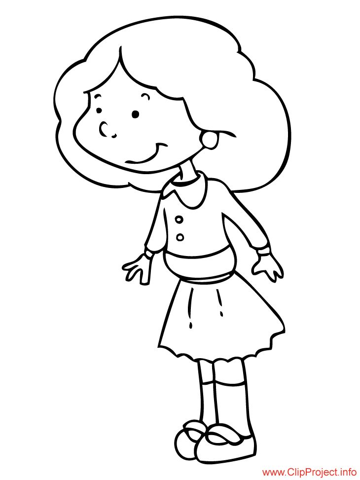 Girl coloring