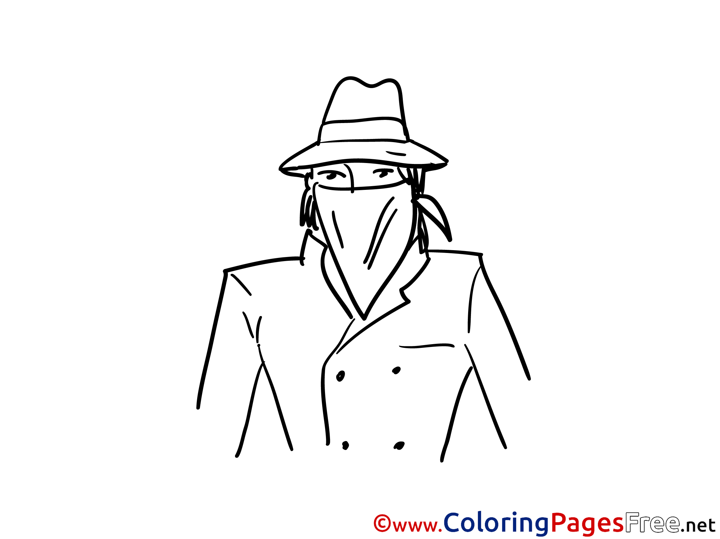 coloring page bandit