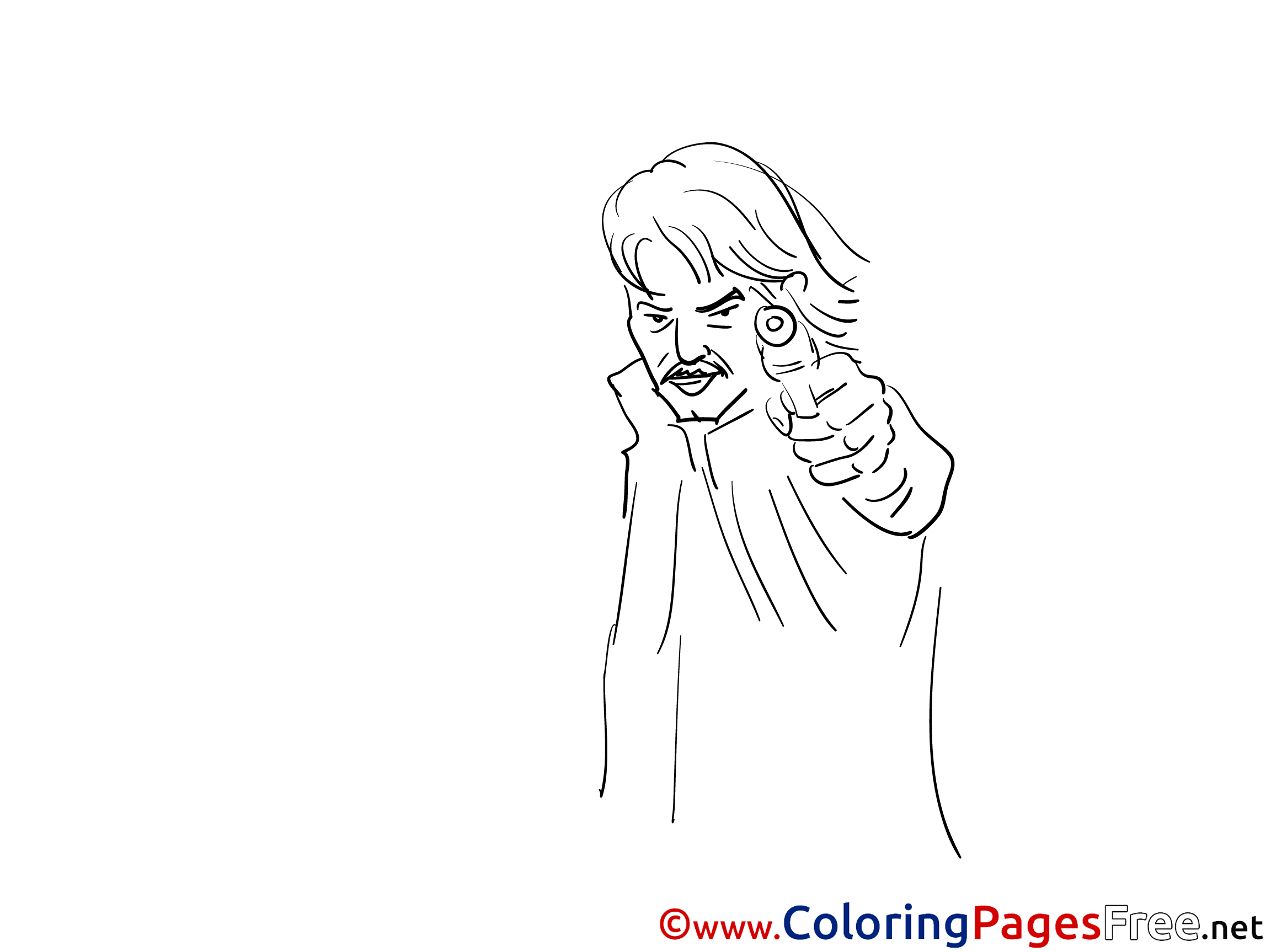 Bandit printable Coloring Pages for free