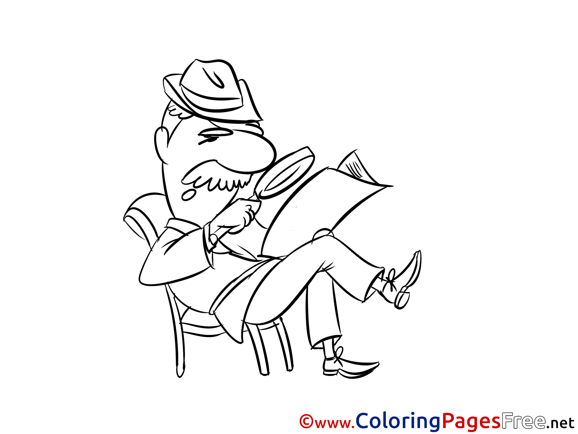 Newspaper printable Coloring Sheets download