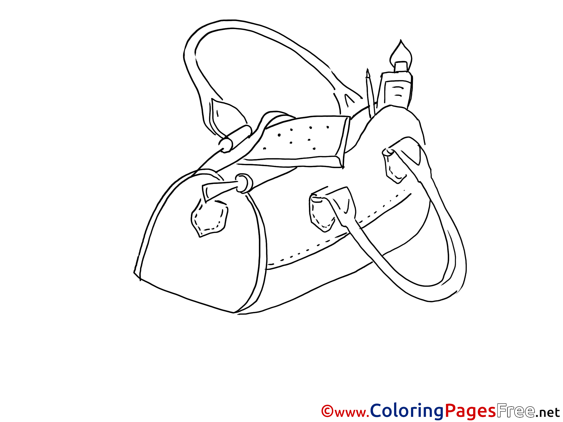 Bag for free Coloring Pages download